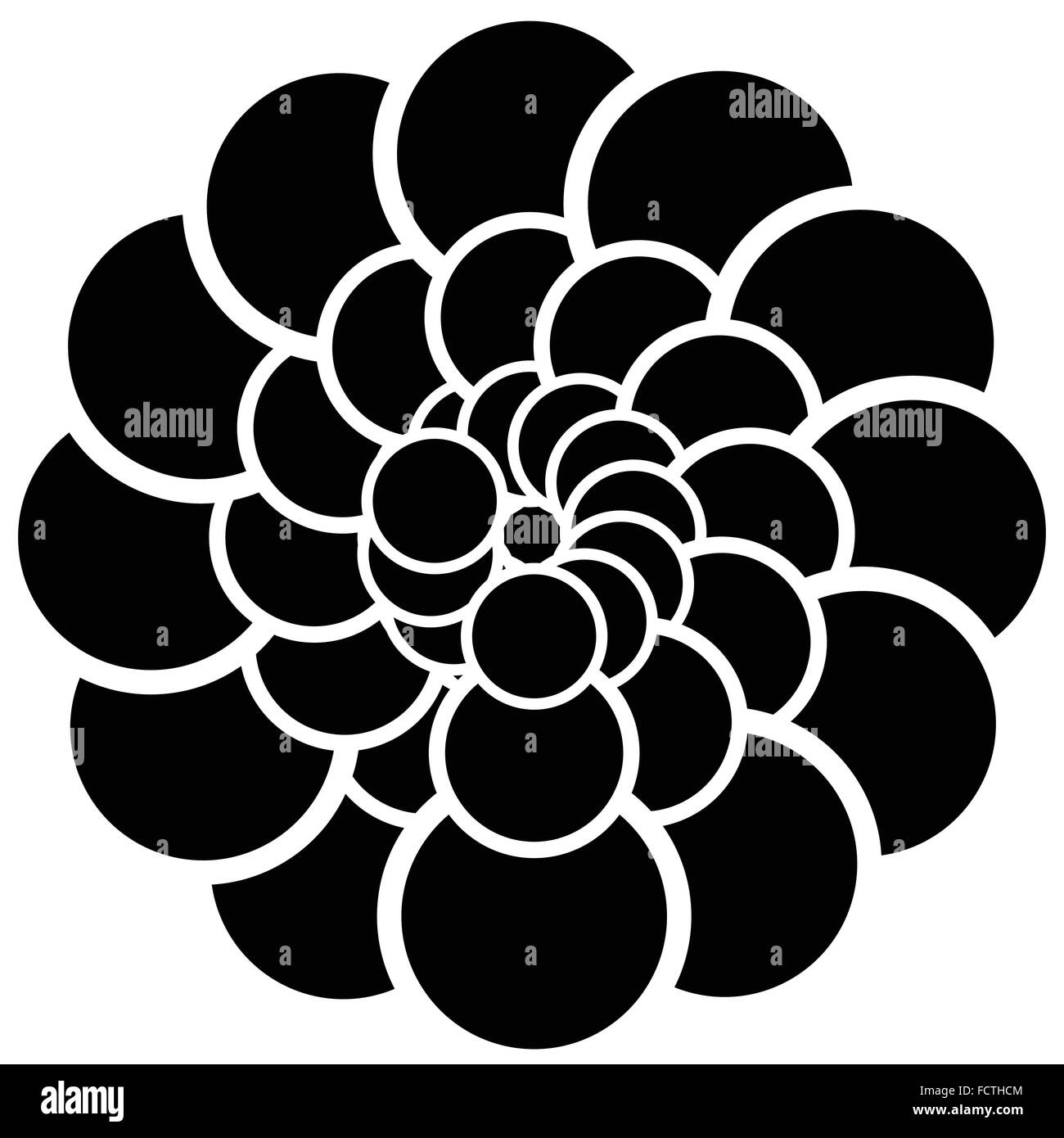 Abstract circular element with overlapping circle shapes Stock Vector Image & Art - Alamy