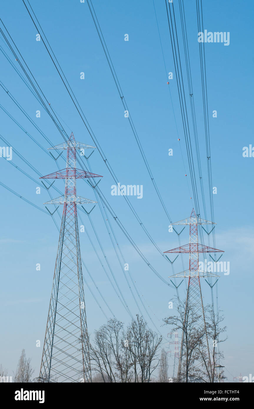 Steel pylons hi-res stock photography and images - Alamy