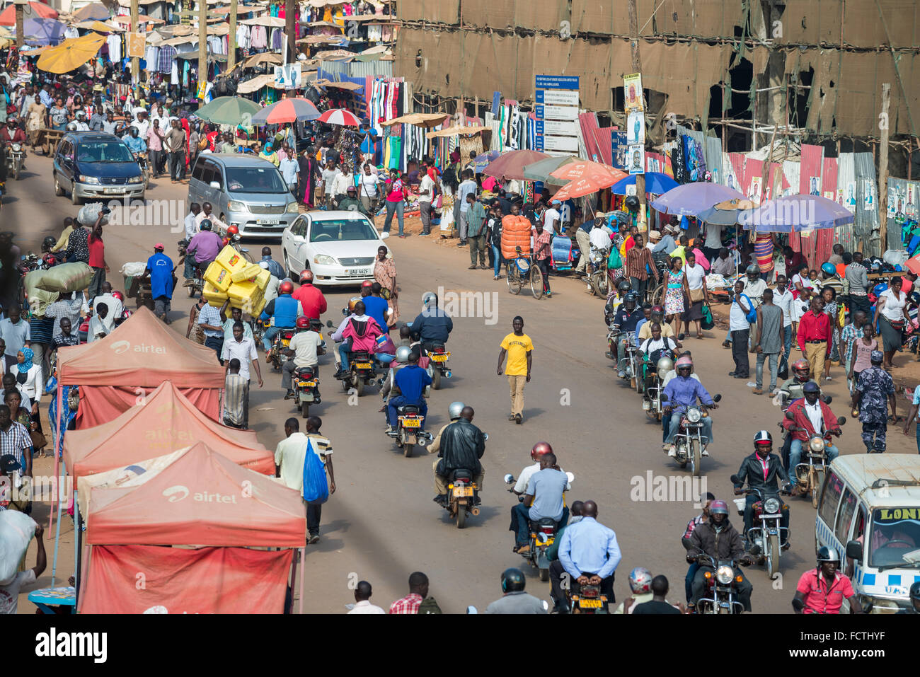 Street scene, Kampala, Uganda, Africa Stock Photo - Alamy