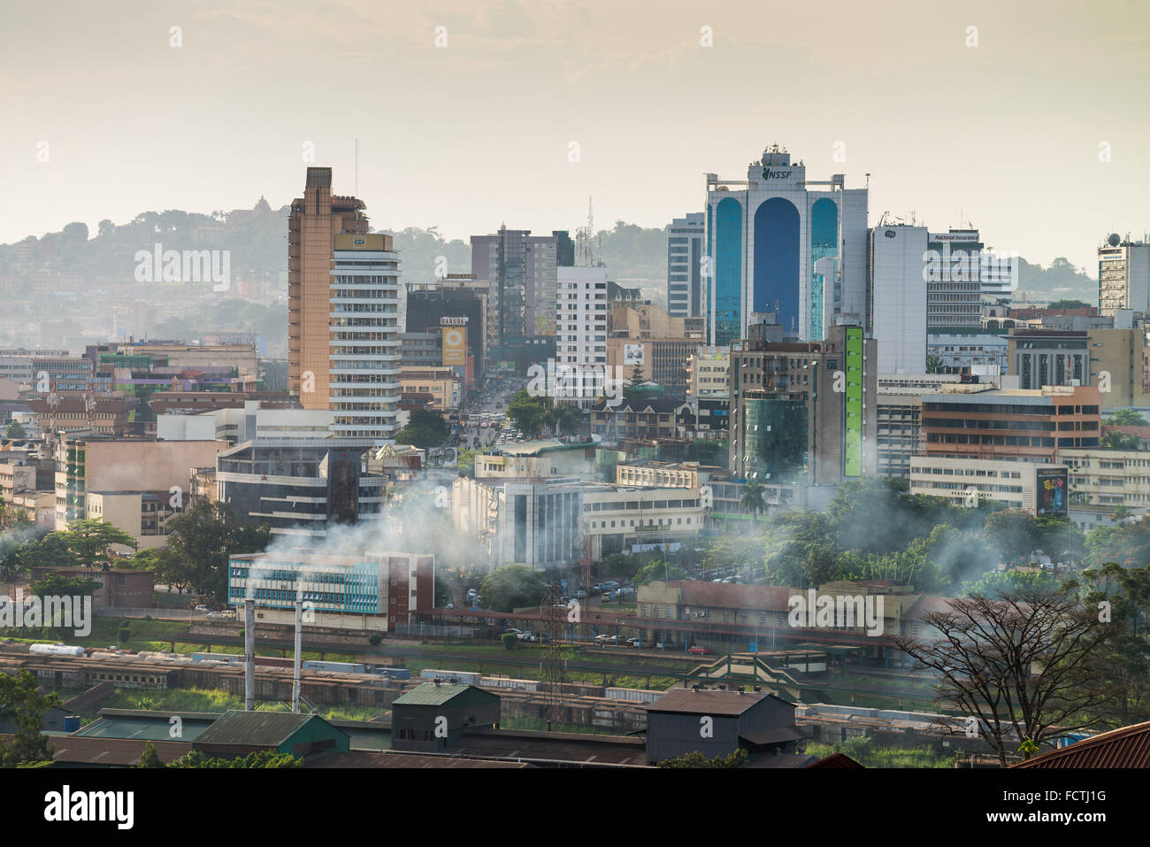 Aerial view, Kampala City, Uganda, Africa Stock Photo - Alamy