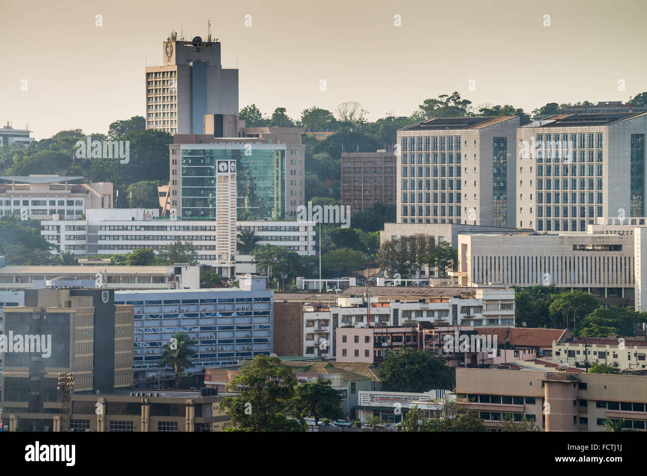 Aerial view, Kampala City, Uganda, Africa Stock Photo - Alamy