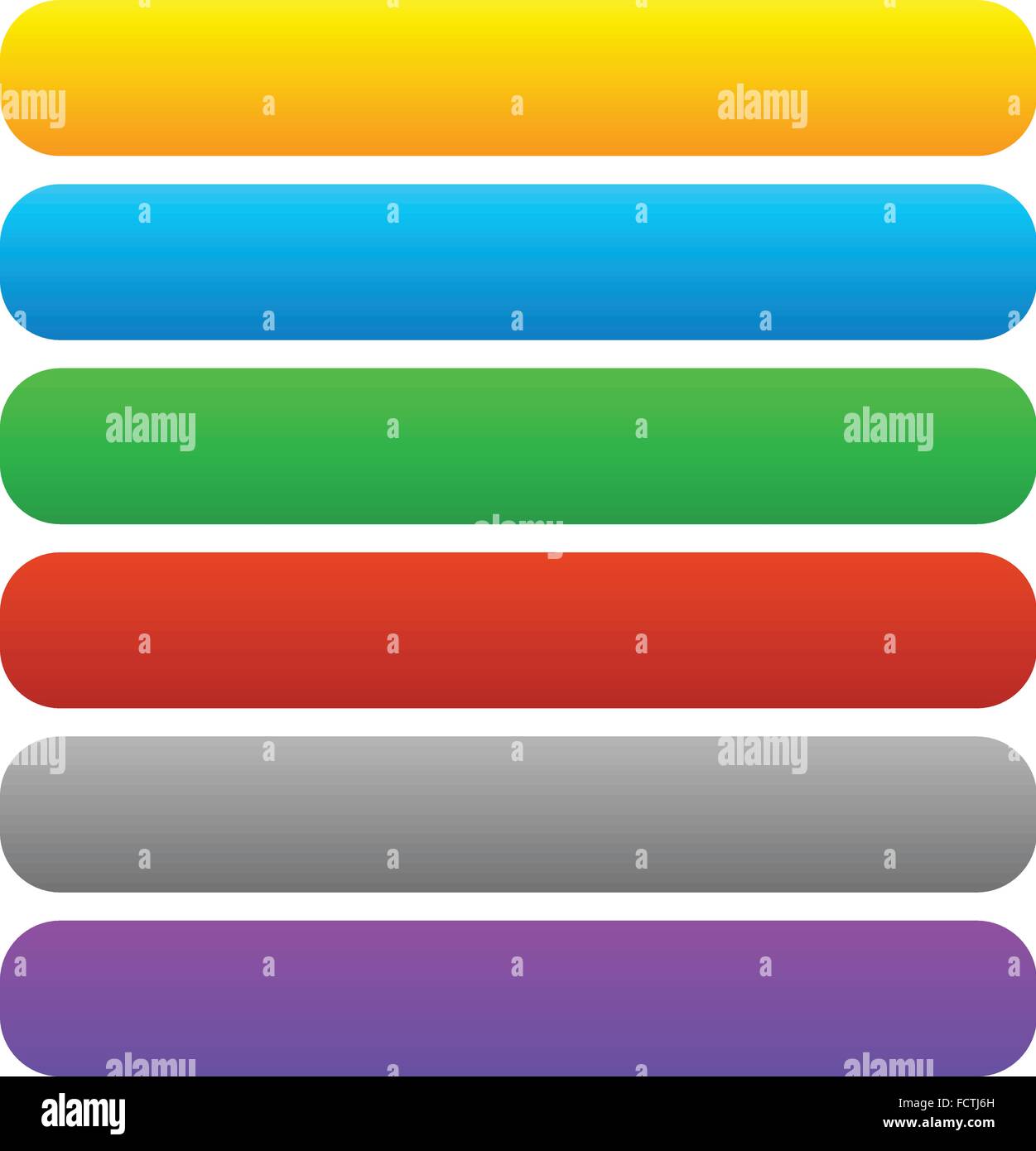 Empty button, banner backgrounds, horizontal rectangles with rounded ...