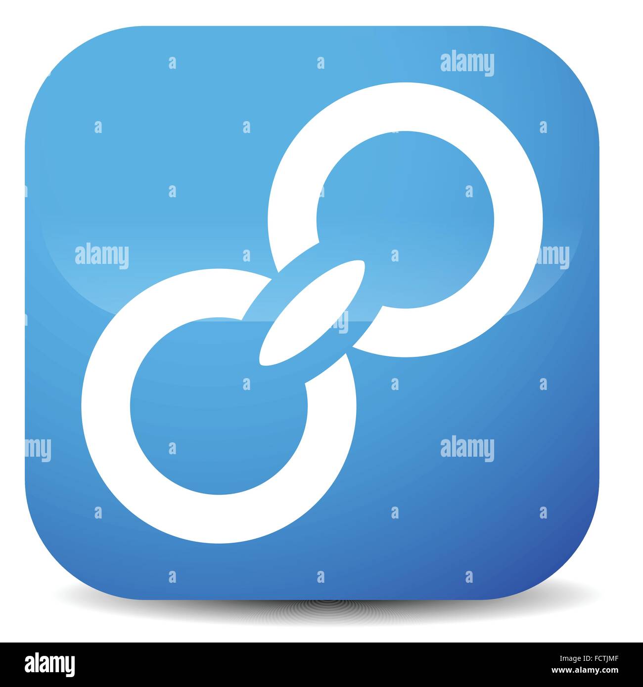 Icons with rounded chain links. Connection, attach, attachment concepts Stock Vector Image & Art ...