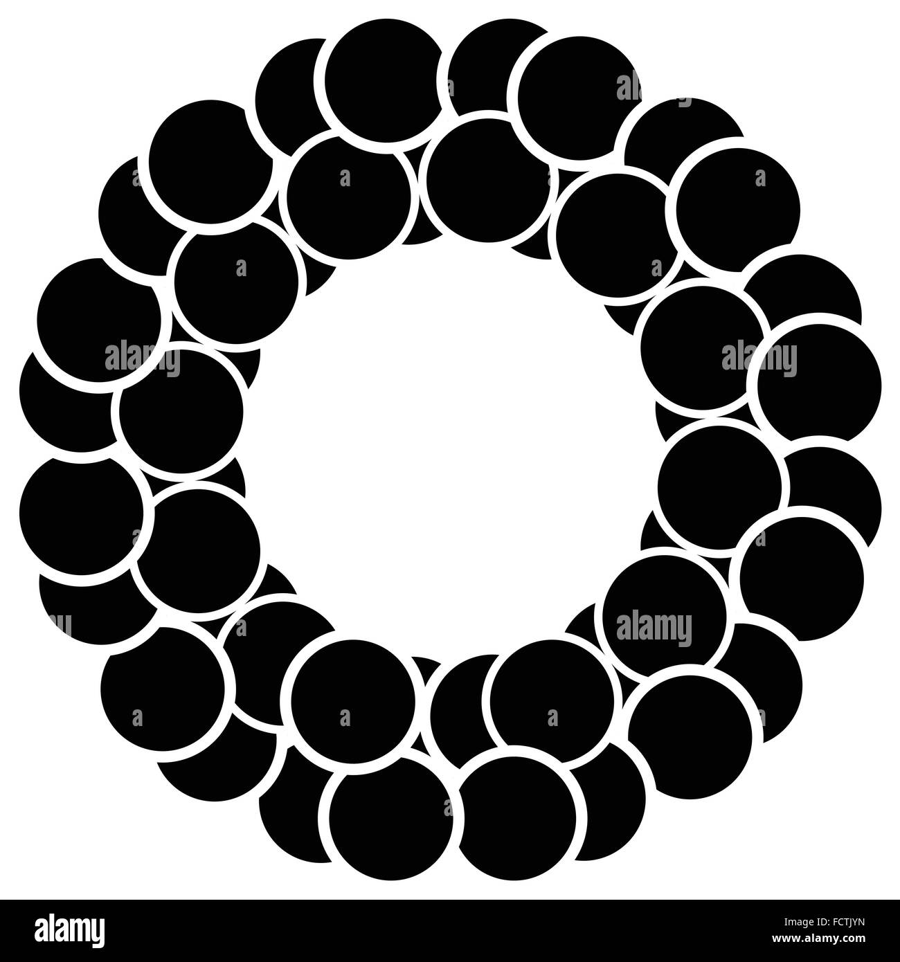 Abstract circular element with overlapping circle shapes Stock Vector Image & Art - Alamy