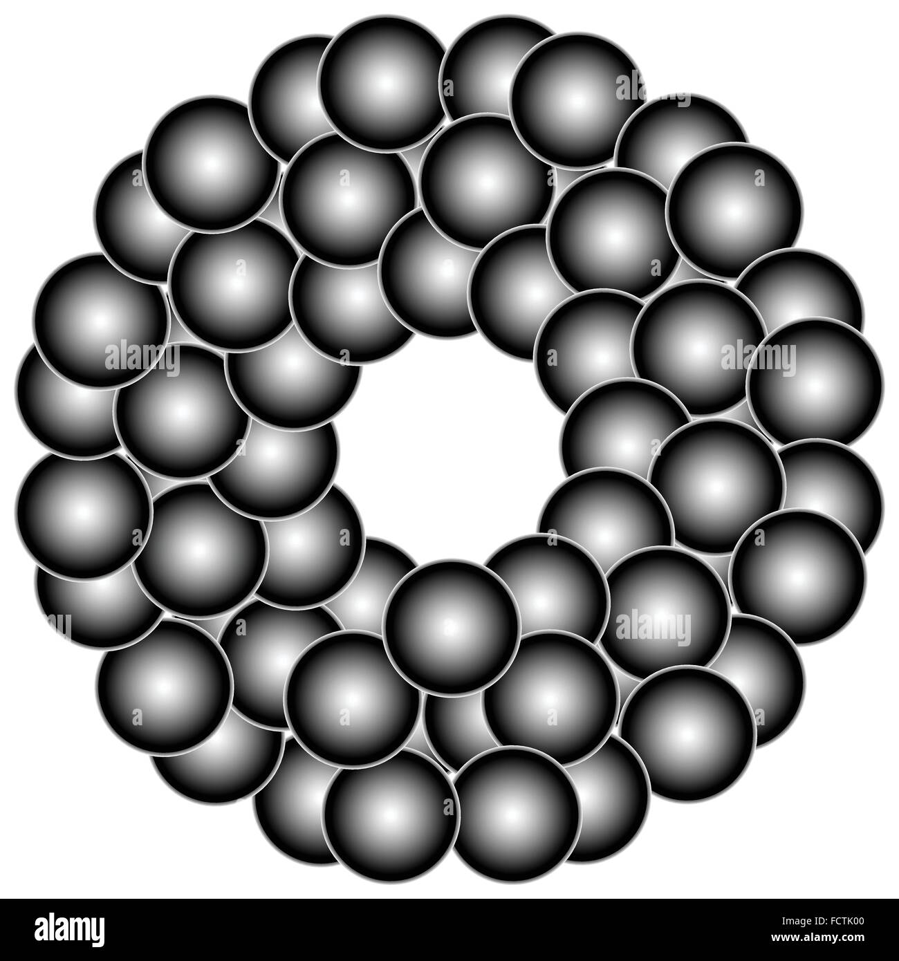 Abstract circular element with overlapping circle shapes Stock Vector ...