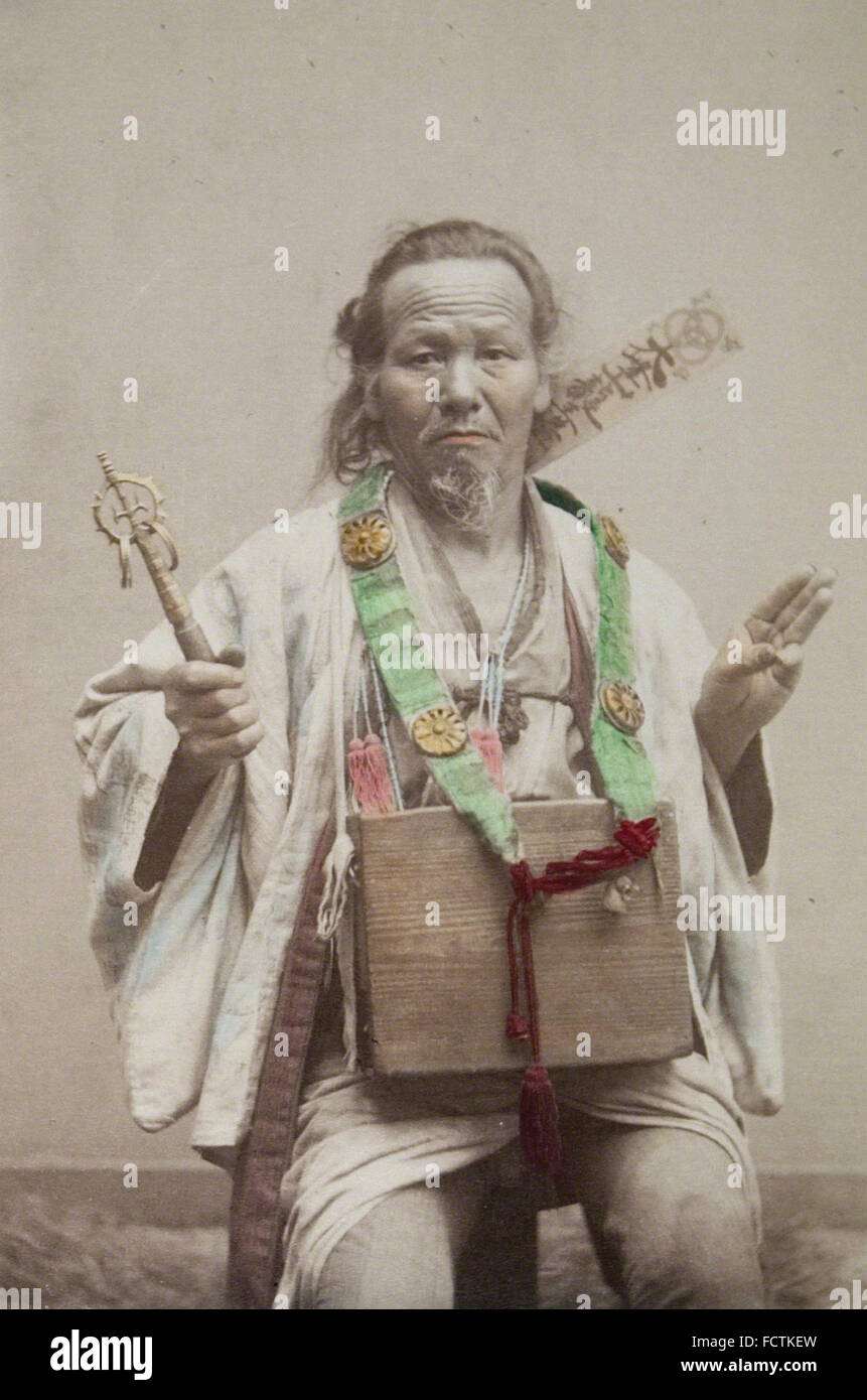 Kusakabe Kimbei - a pilgrim Stock Photo - Alamy