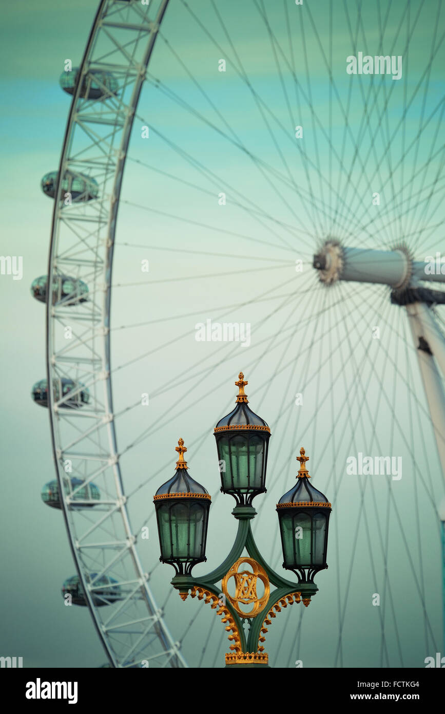 Vintage lamp post on Westminster Bridge in London Stock Photo - Alamy