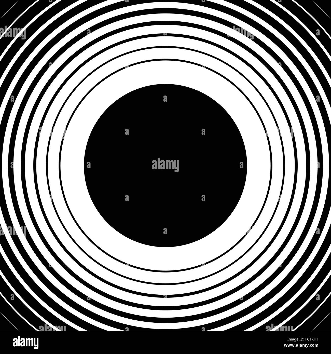 Concentric circles, rings abstract vector. Can be used as a seamless ...