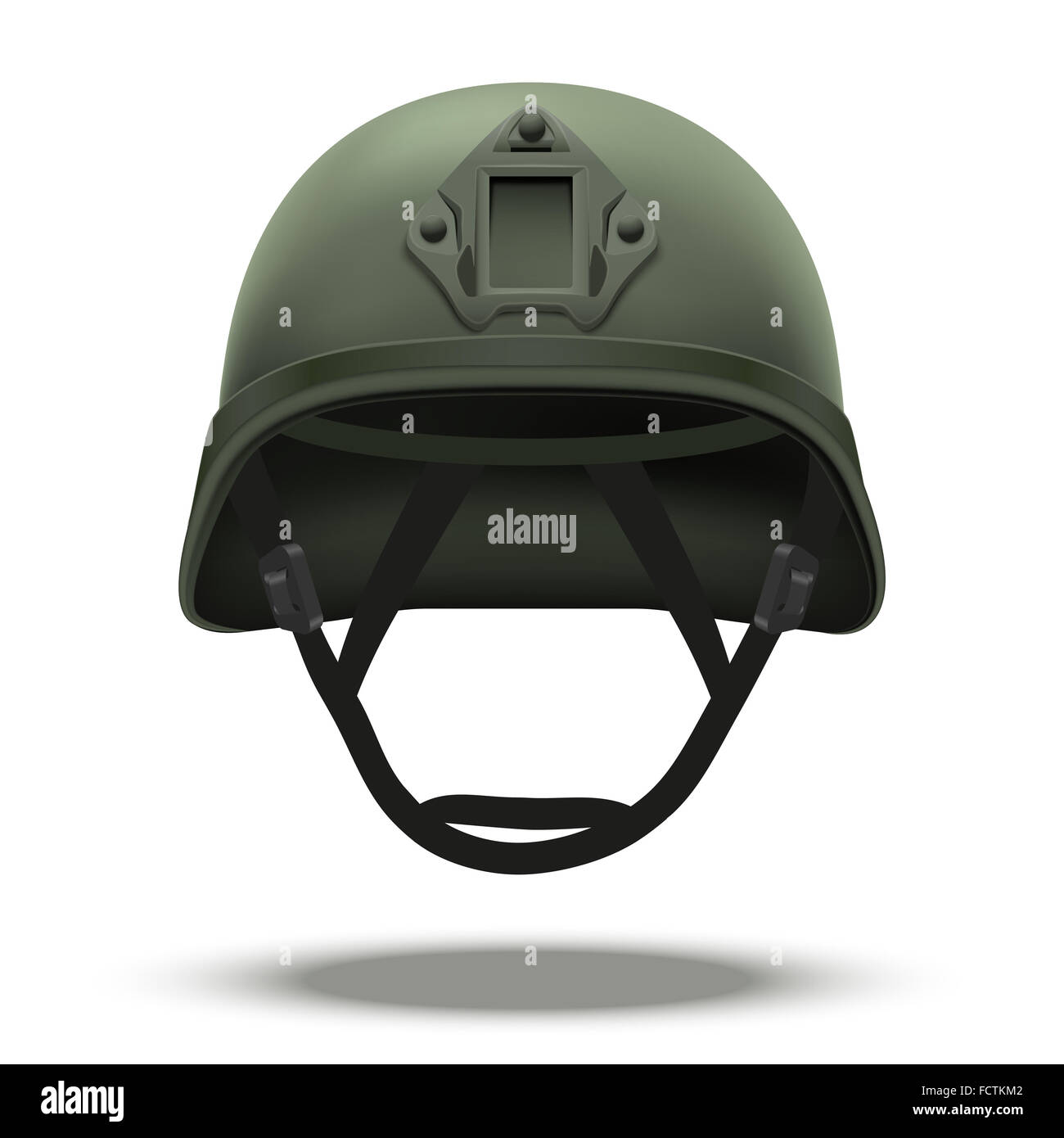 Military tactical helmet green color Stock Photo - Alamy