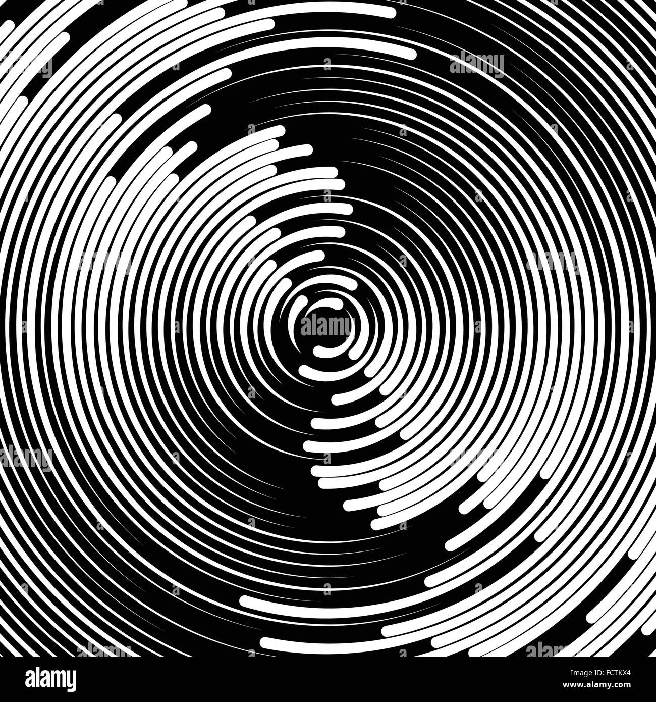 Concentric circles abstract element. Radiating, radial circles, ripple effect Stock Vector Image ...