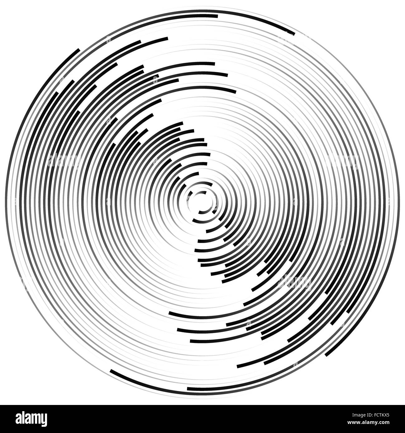 Concentric Circles Abstract Element Radiating Radial Circles Ripple