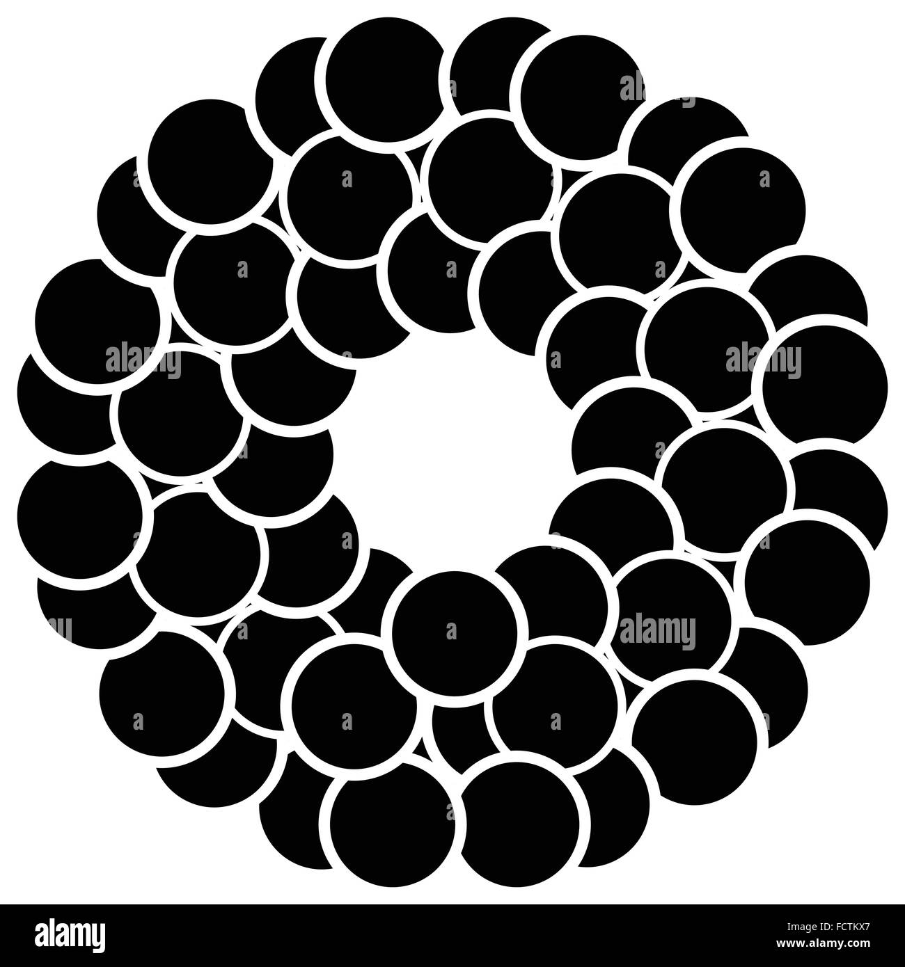 Abstract circular element with overlapping circle shapes Stock Vector Image & Art - Alamy