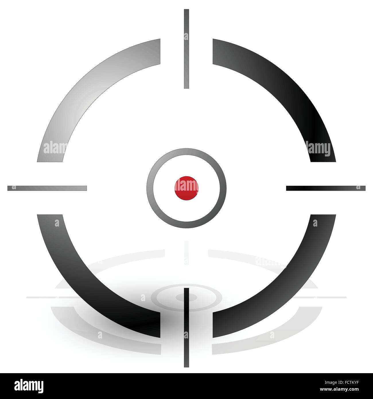 Crosshair, cross-hair, target mark vector icon. precision, accuracy ...