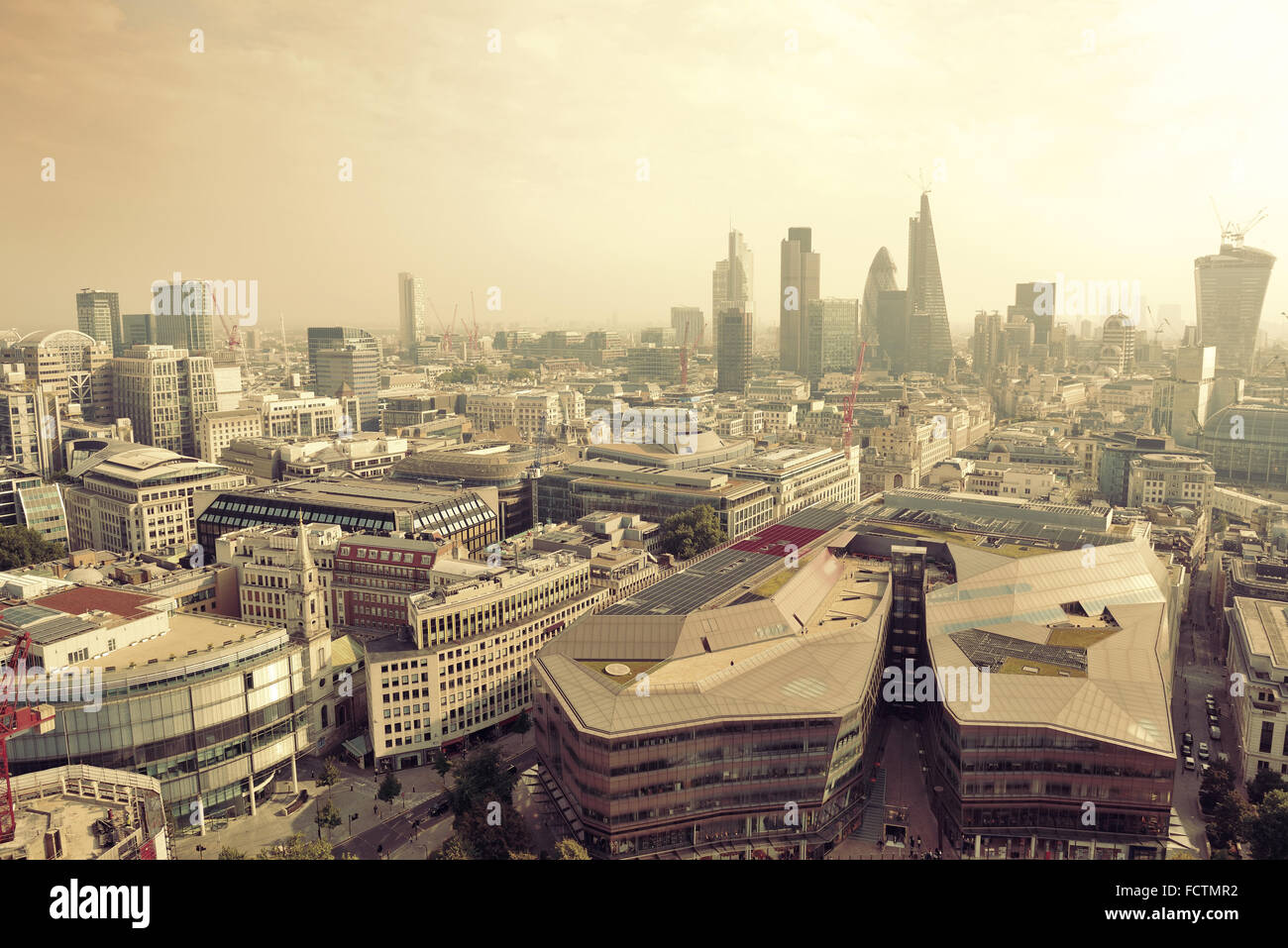 London rooftop view panorama with urban architectures Stock Photo - Alamy