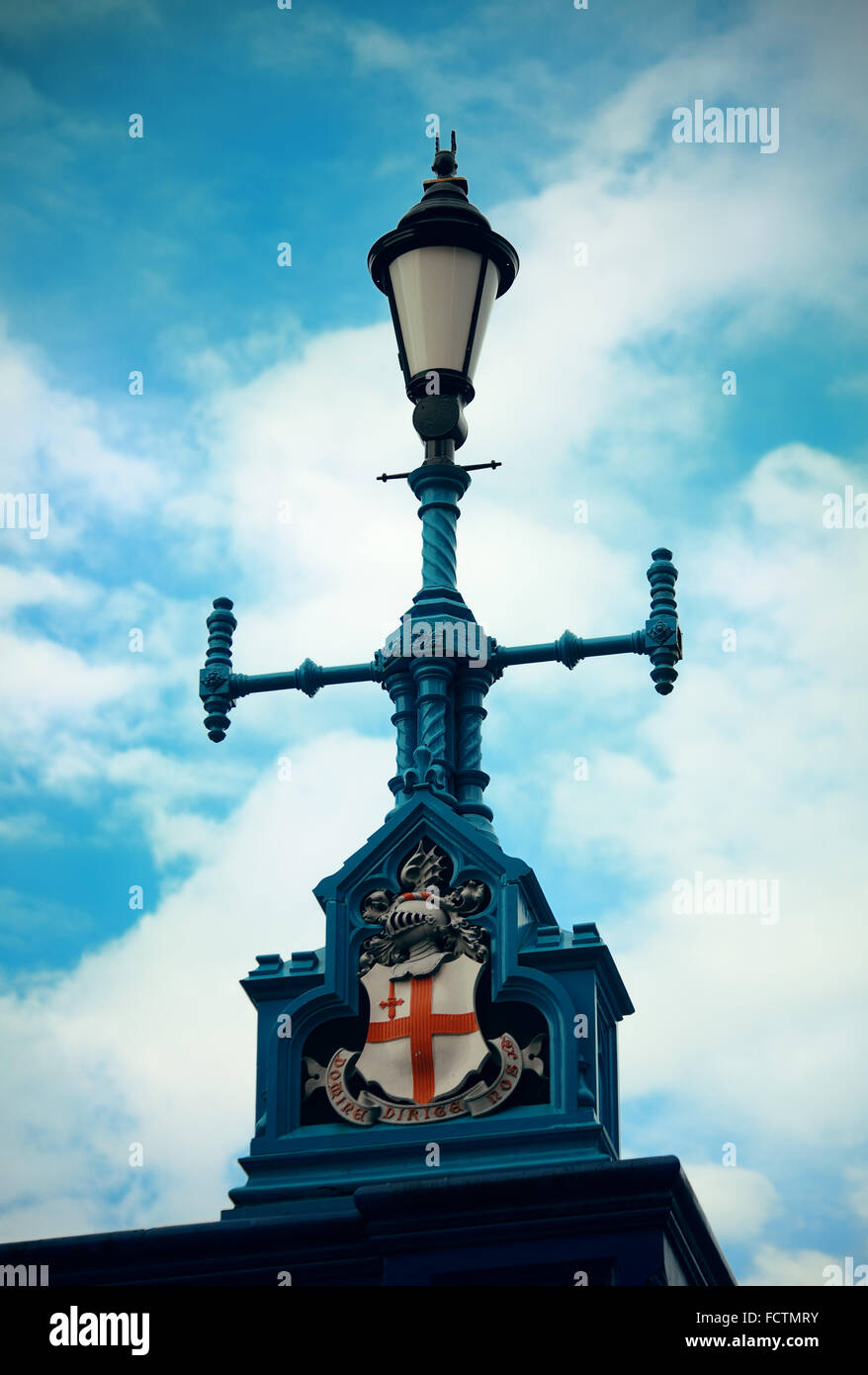 Vintage lamp post in London Street Stock Photo - Alamy