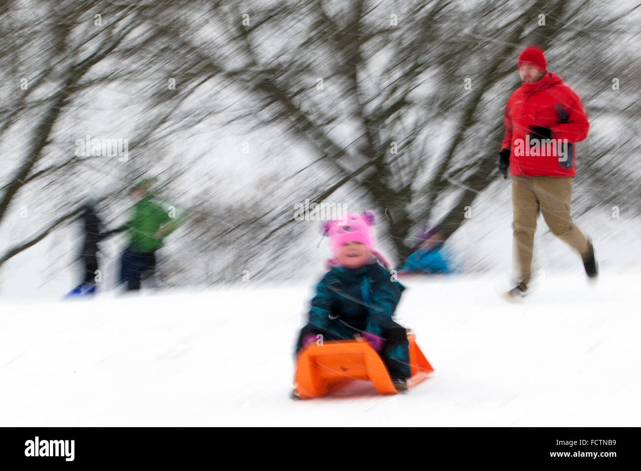 snow, park, bobsleigh Stock Photo - Alamy