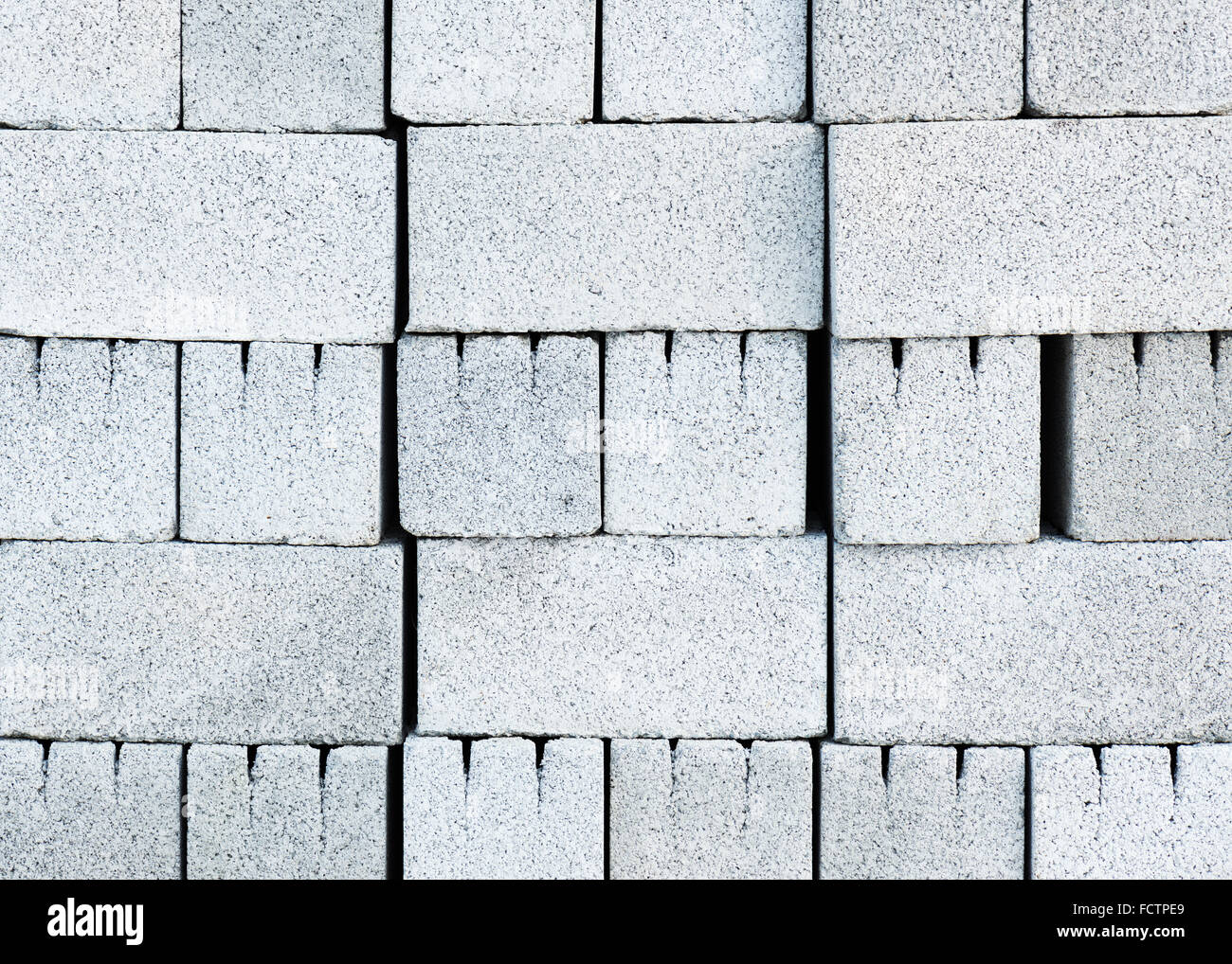 Background from grey concrete blocks on pallet Stock Photo - Alamy
