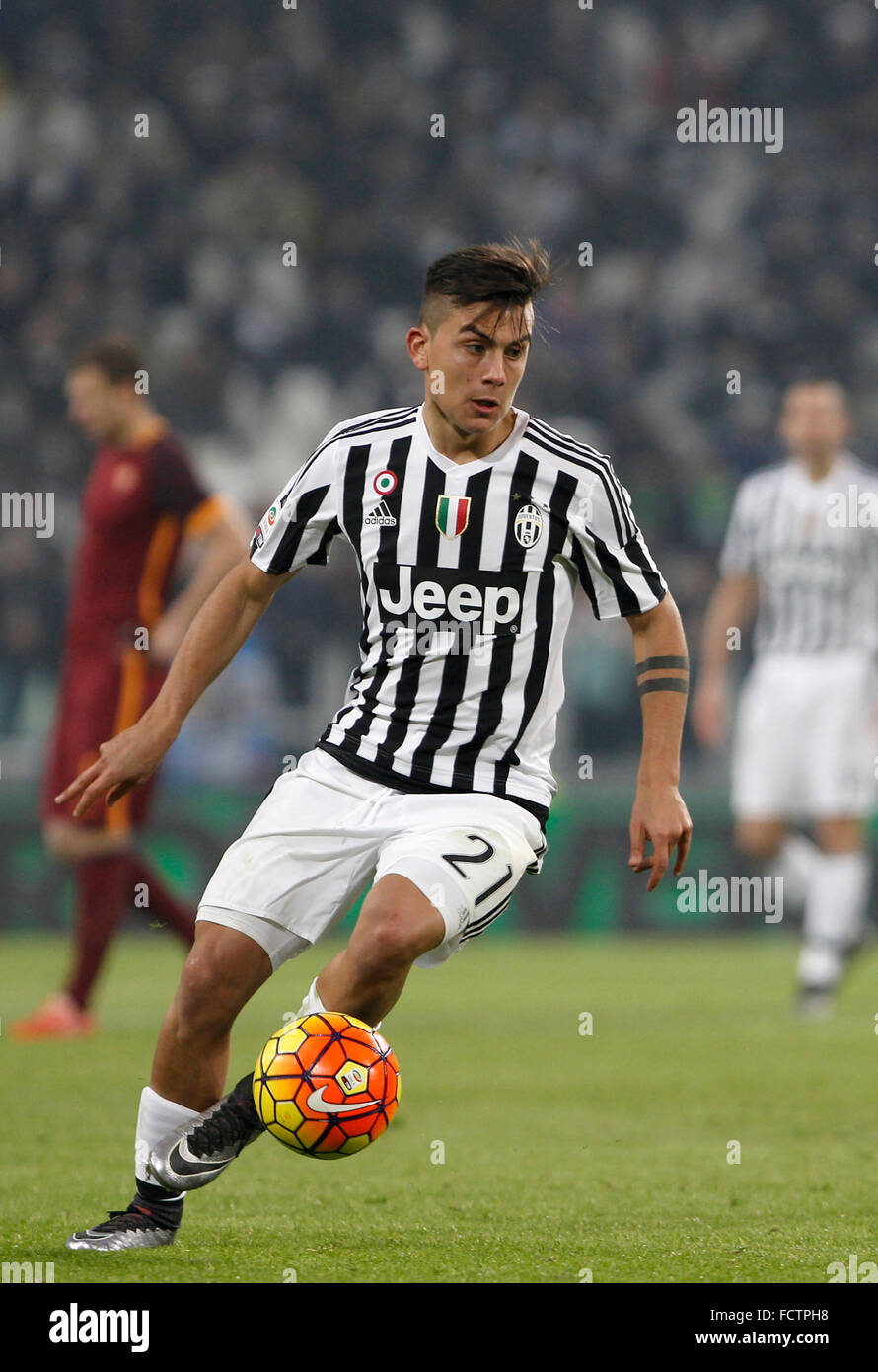 JuventusÕ Paulo Dybala in action during the Italian Serie A football ...