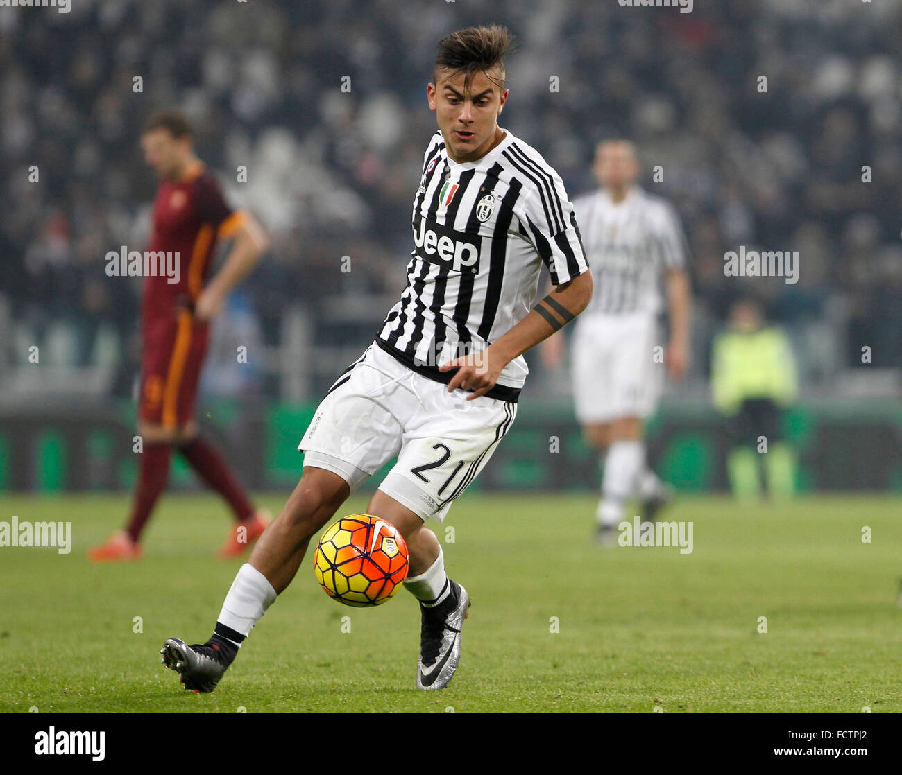 JuventusÕ Paulo Dybala in action during the Italian Serie A football ...