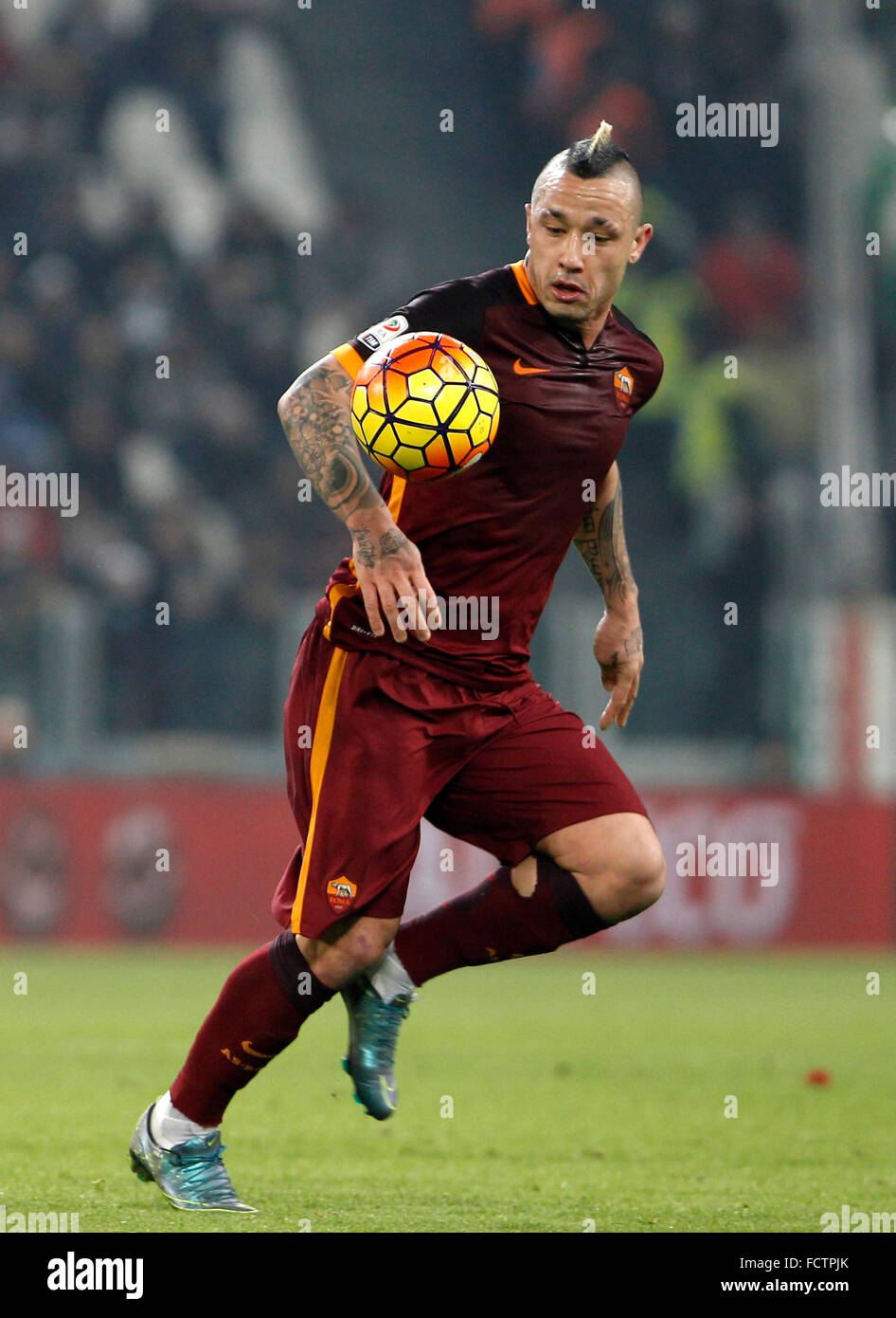 Roma’s Radja Nainggolan in action during the Italian Serie A football ...