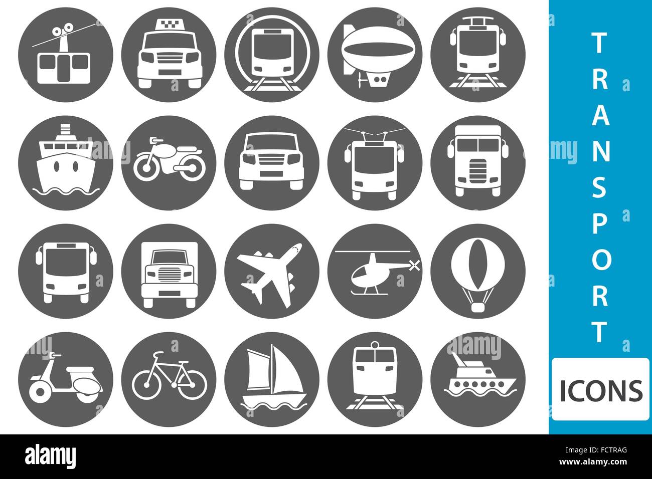 Vector transport icons Stock Vector Image & Art - Alamy