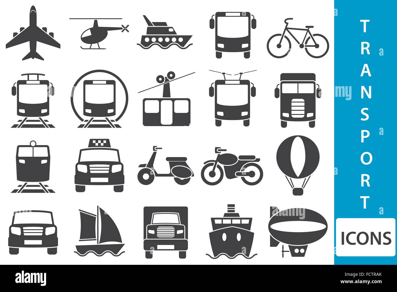 Vector transport icons Stock Vector Image & Art - Alamy