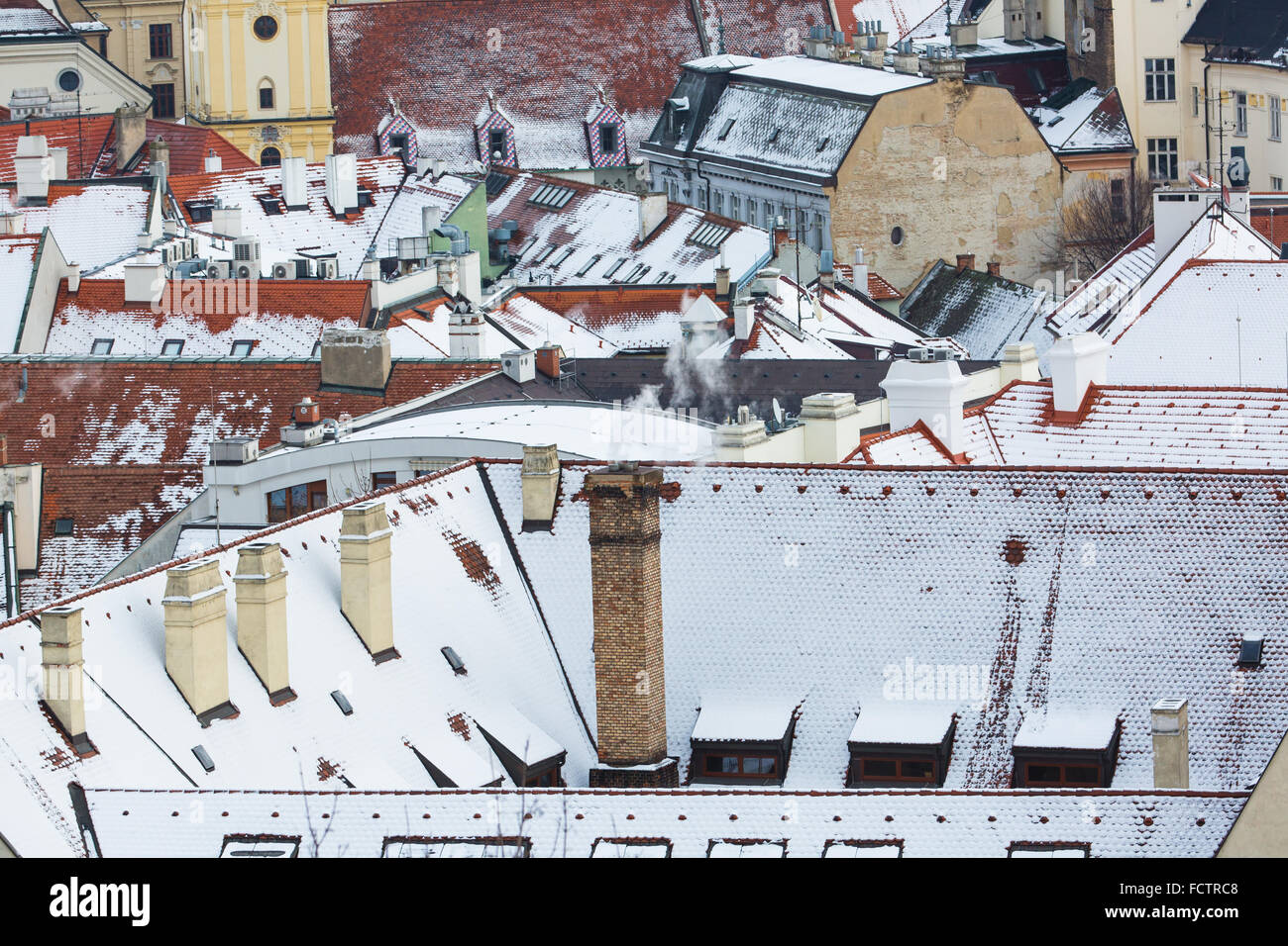 Bratislava castle winter snow hi-res stock photography and images - Alamy