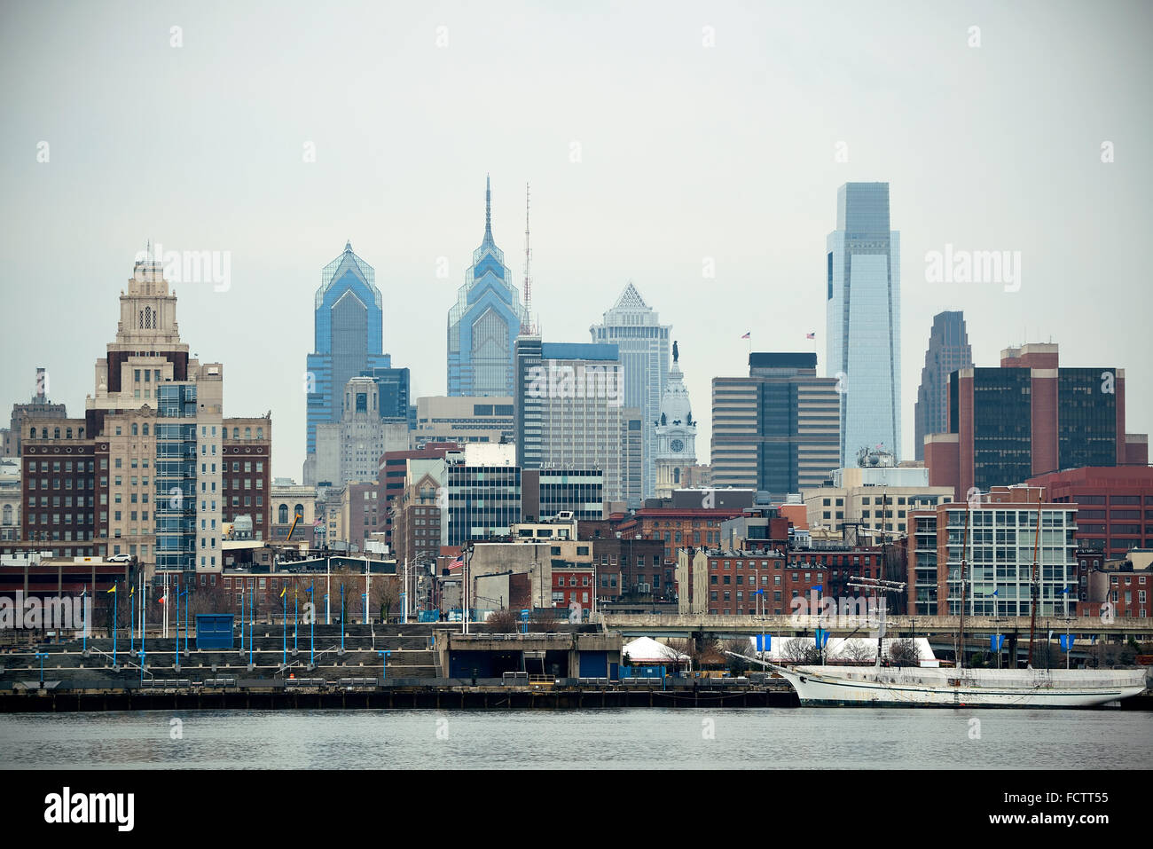 Philadelphia skyline with urban architecture Stock Photo - Alamy