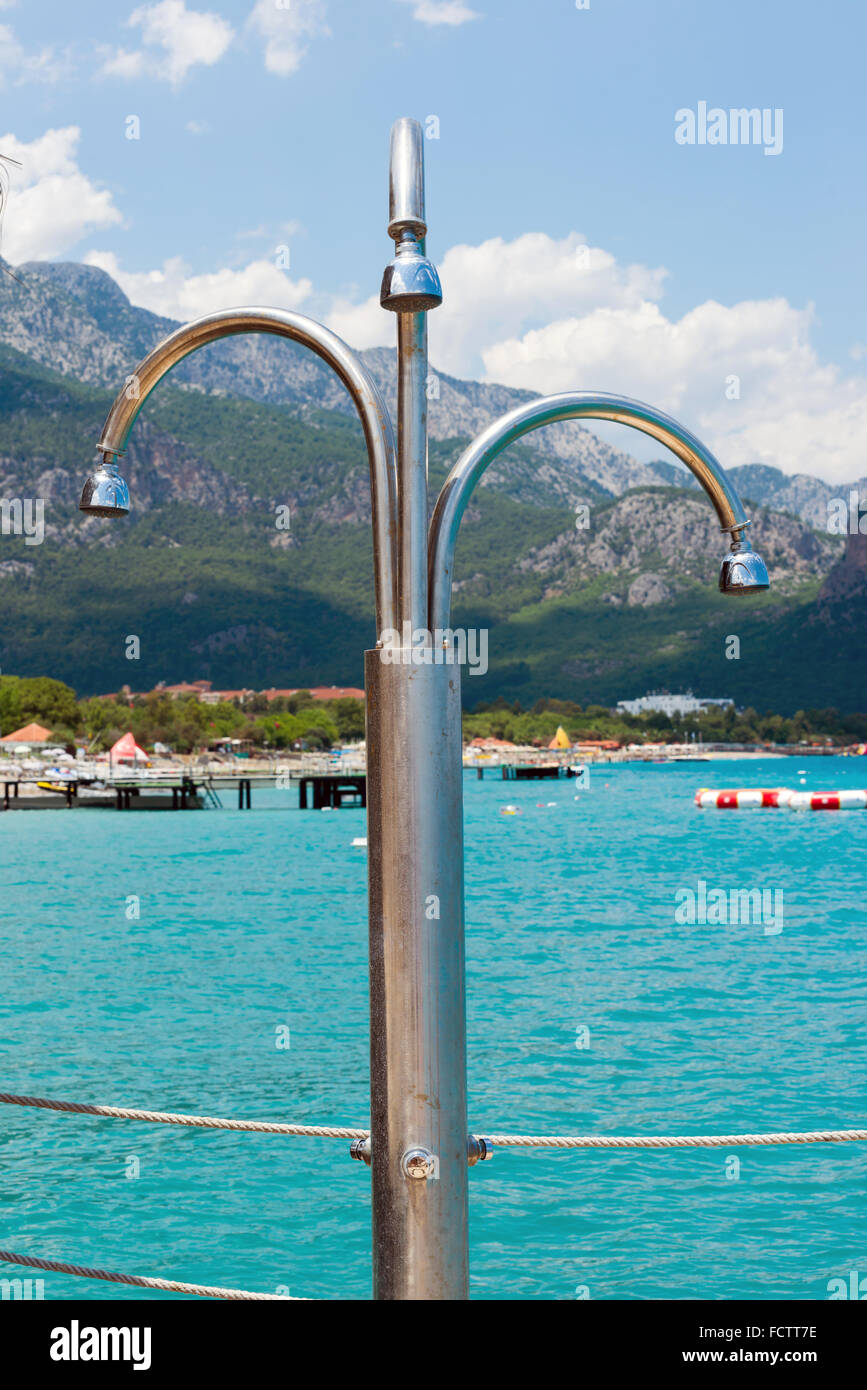 Shower on sea background Stock Photo - Alamy