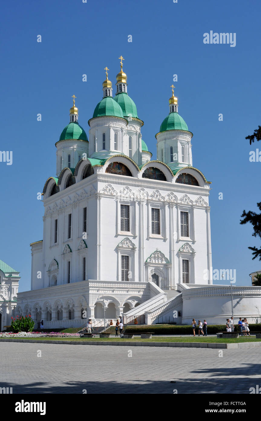 Astrakhan Kremlin church in summer in Russia Stock Photo - Alamy