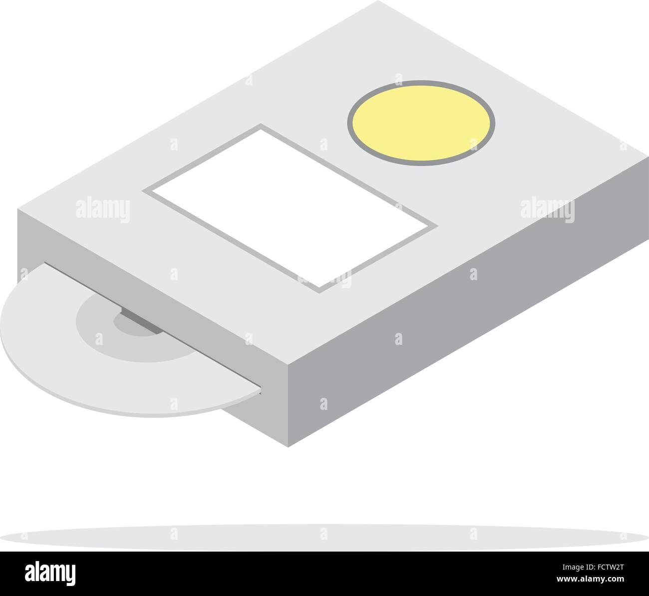 [EPS10] cd dvd rom drive icon isometric style Stock Vector Image & Art ...