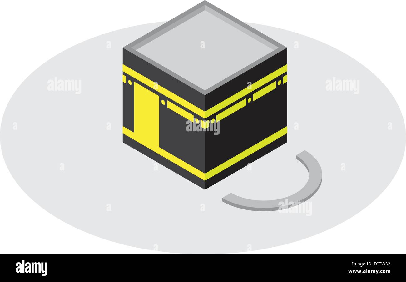 Kaaba mecca icon vector vectors hi-res stock photography and images - Alamy