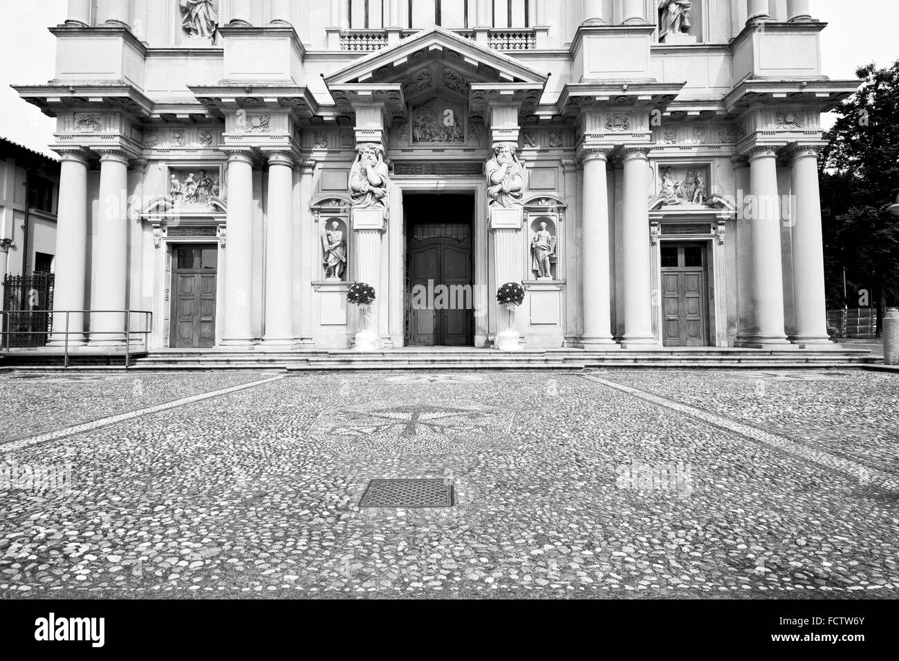 column old architecture in italy europe milan religion and sunlight ...