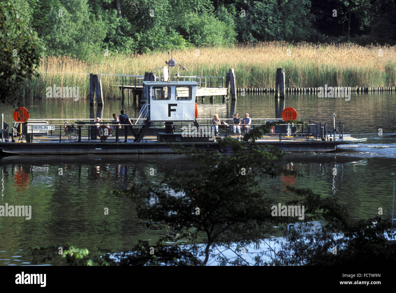DEU, Germany, Berlin, ferry to the Peacock Island, river Havel. DEU ...