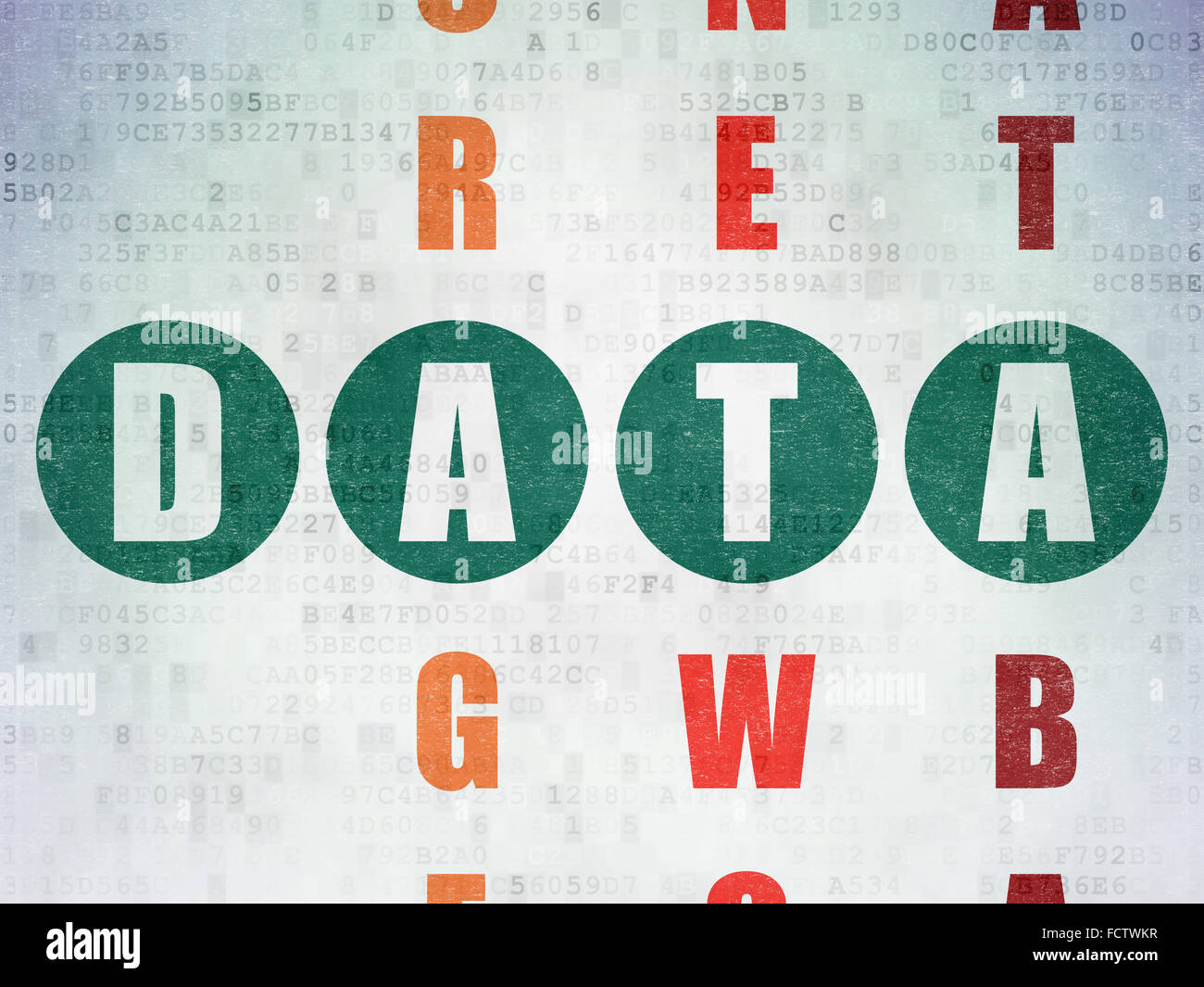 Data concept: Data in Crossword Puzzle Stock Photo - Alamy