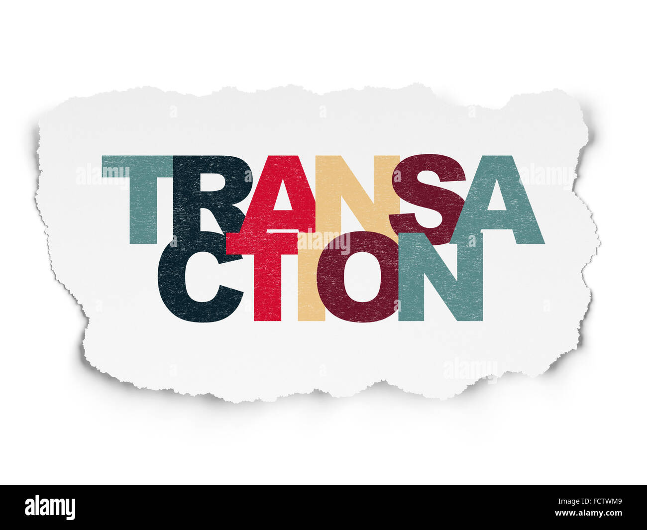 Currency concept: Transaction on Torn Paper background Stock Photo - Alamy