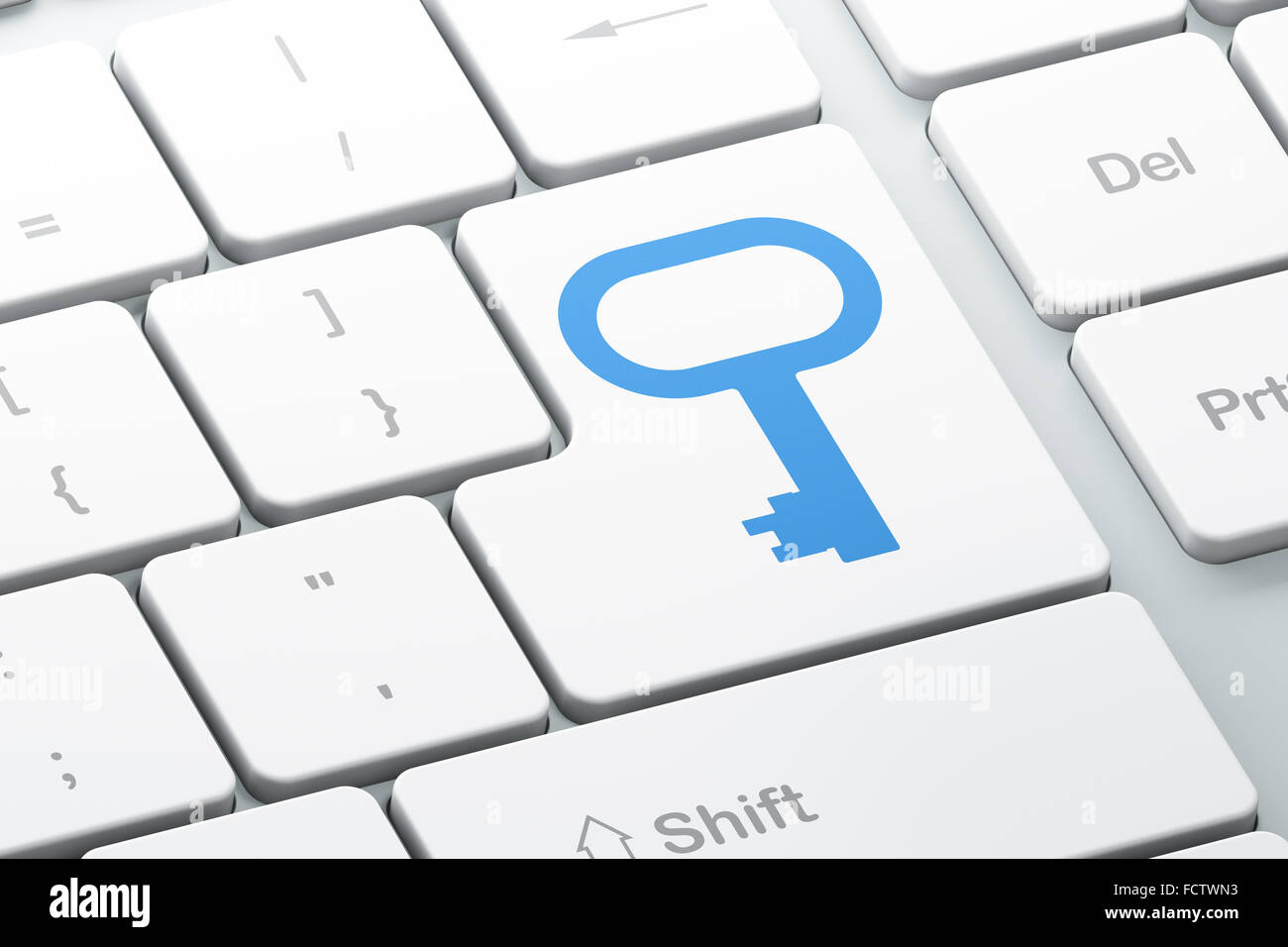 Safety concept: Key on computer keyboard background Stock Photo - Alamy