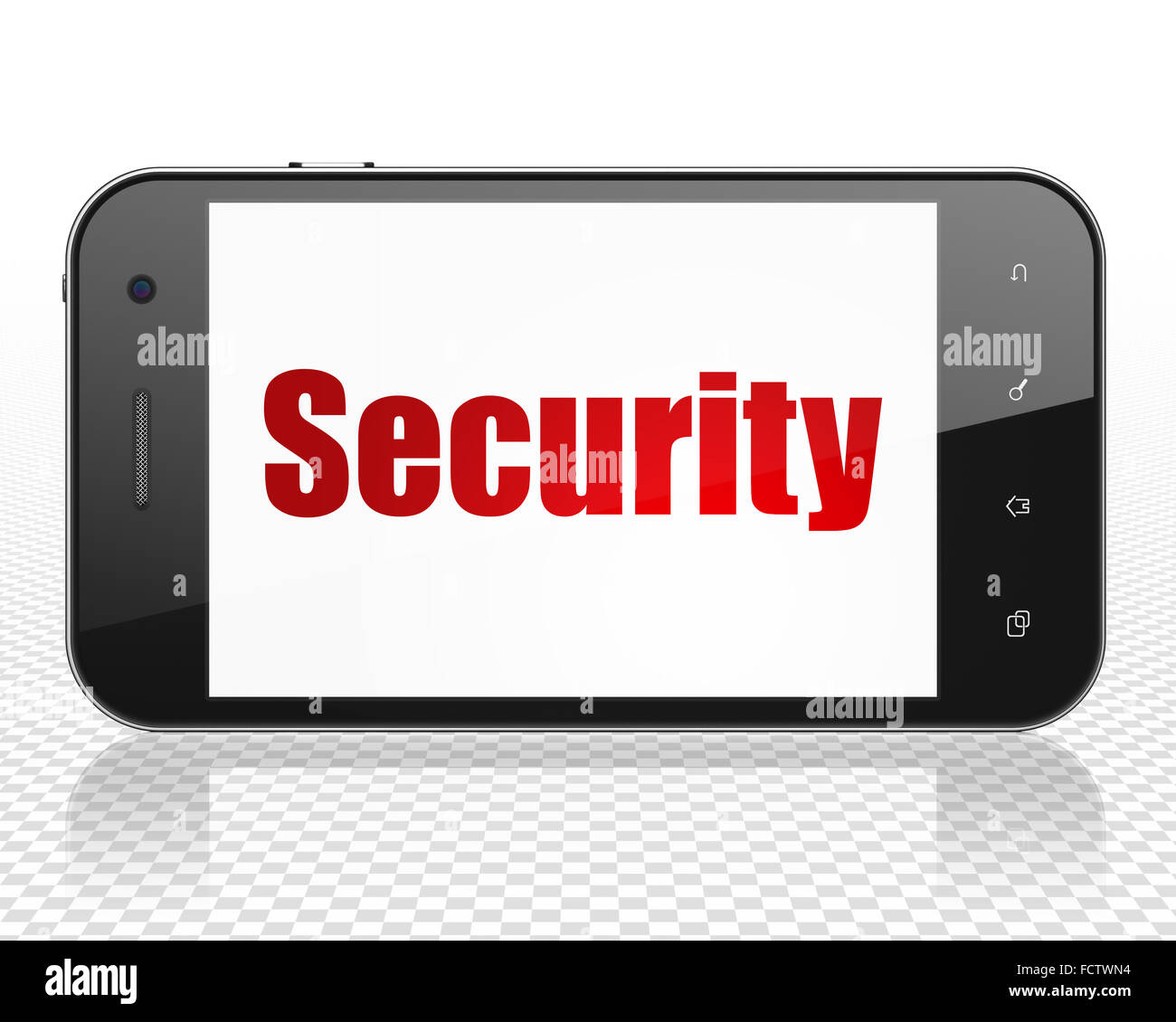 Protection concept: Smartphone with Security on display Stock Photo - Alamy