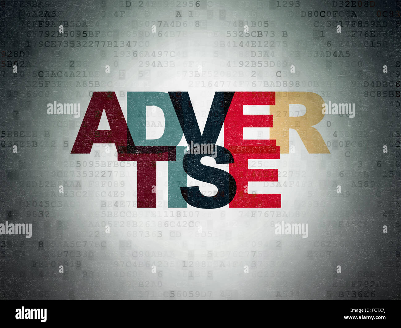 Advertising concept: Advertise on Digital Paper background Stock Photo ...