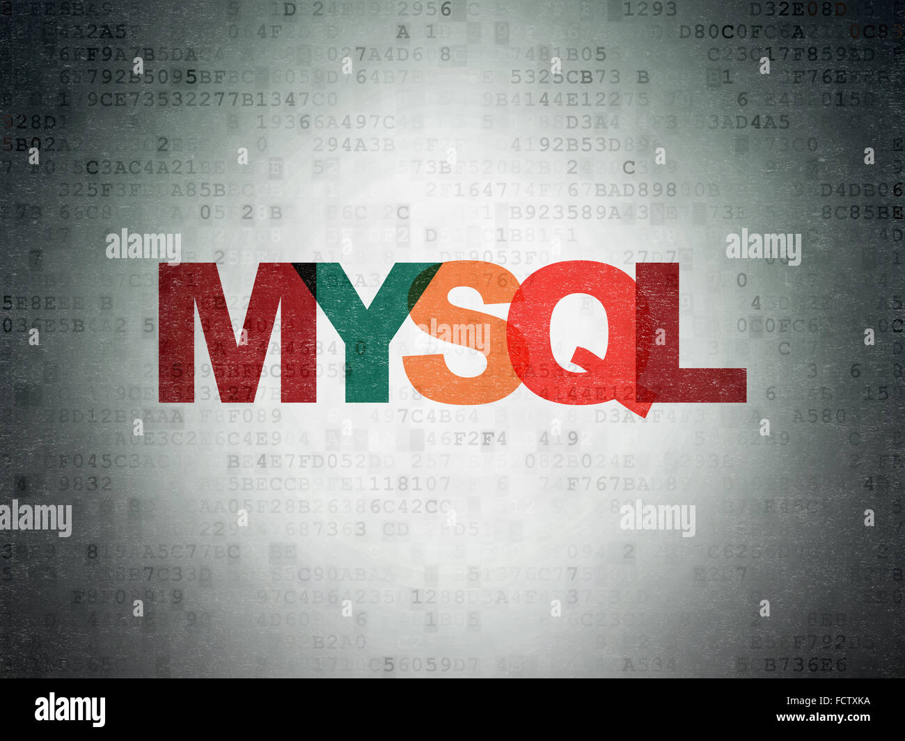 Software concept: MySQL on Digital Paper background Stock Photo - Alamy