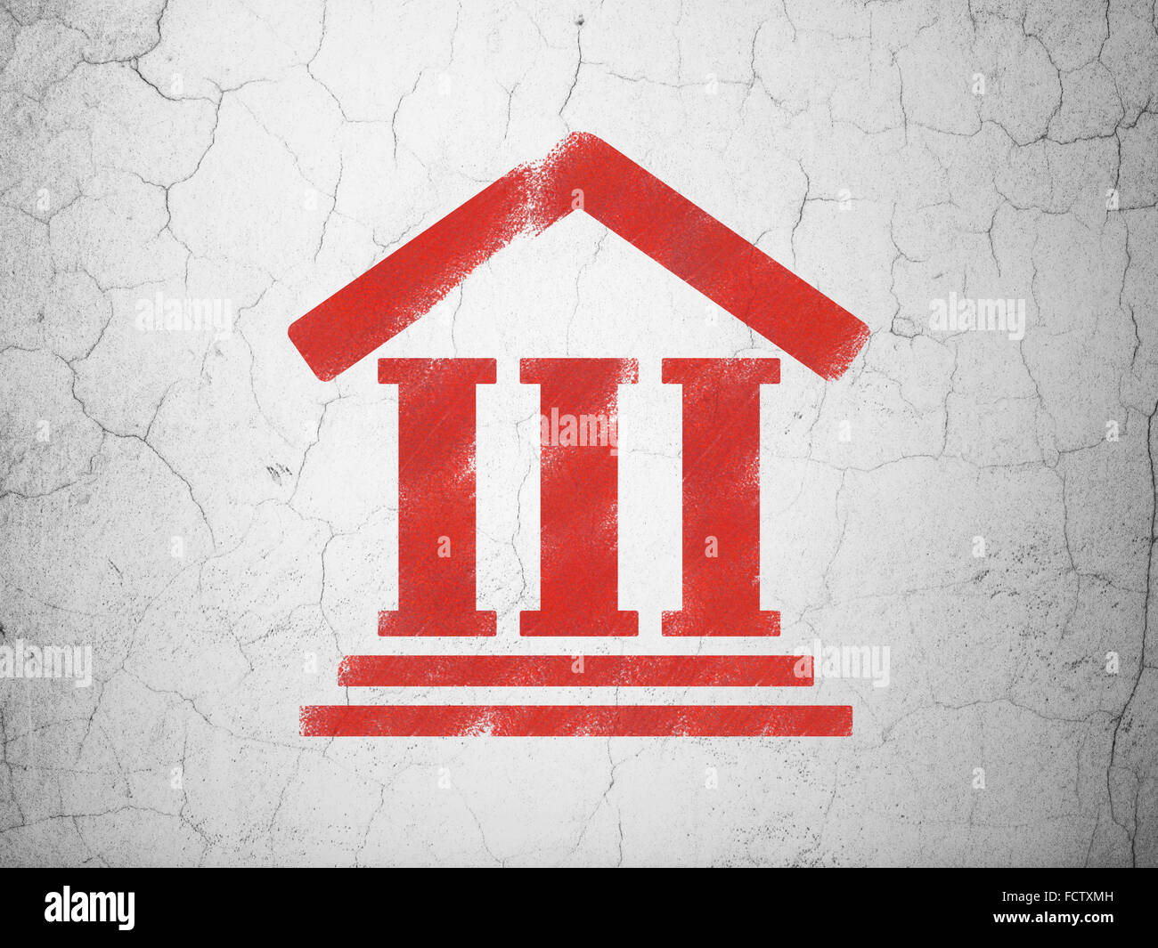 Law concept: Courthouse on wall background Stock Photo - Alamy