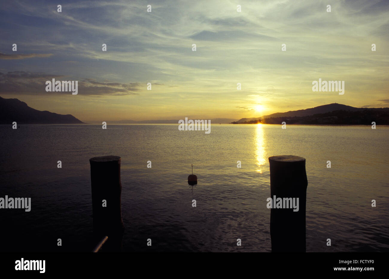 CHE, Switzerland, the Lake Geneva near Montreux. CHE, Schweiz, der ...