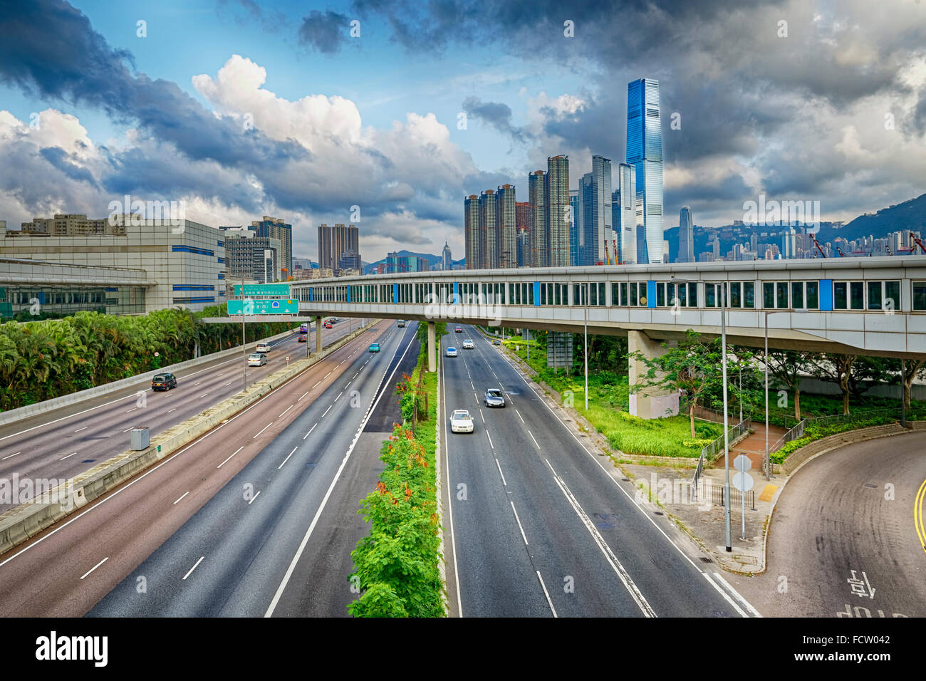 Hong Kong Cityscape , Highway TrafficHong Kong Cityscape , Highway ...
