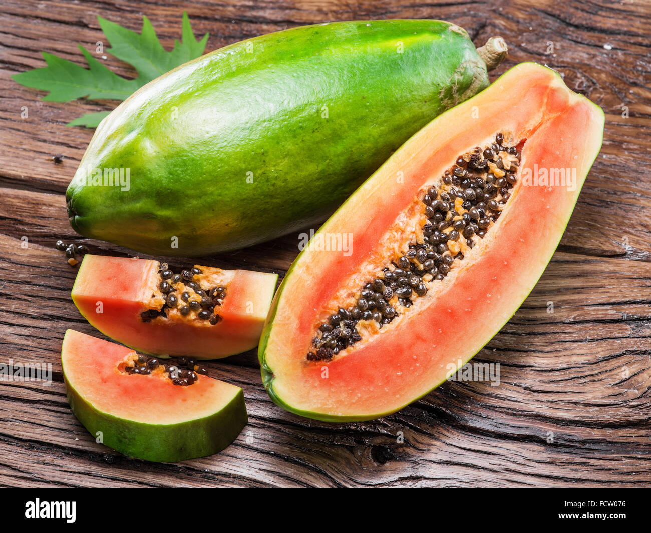 Half papaya fruit on hi-res stock photography and images - Alamy