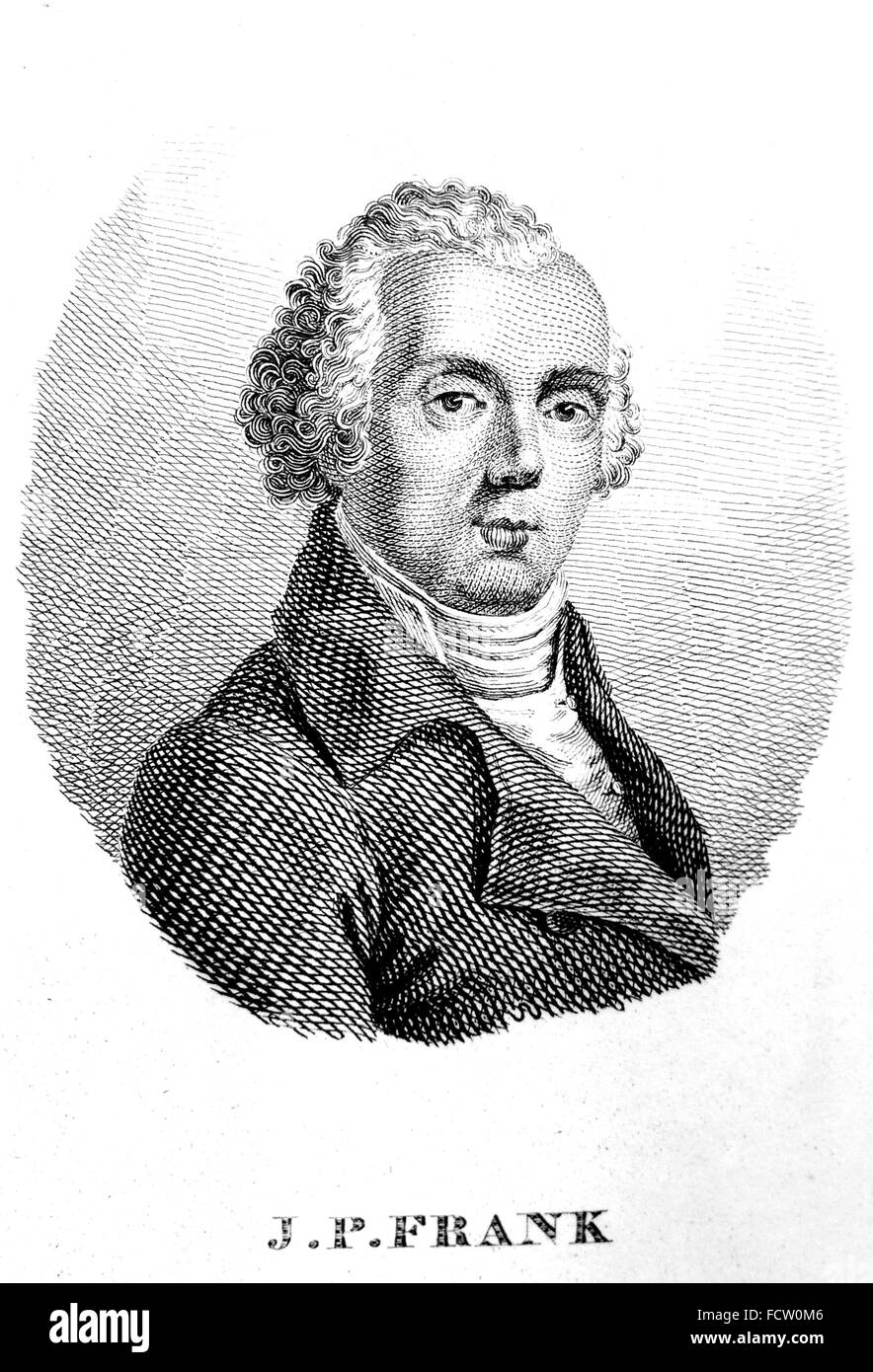 JOHANN PETER FRANK (1745-1821) German physician Stock Photo - Alamy