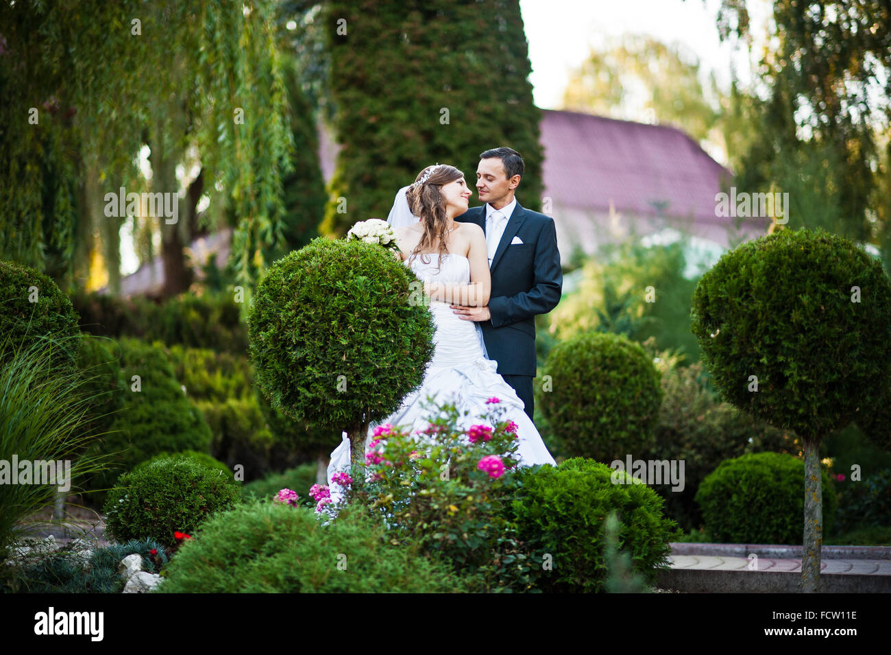 Man woman wedding plants hi-res stock photography and images - Alamy