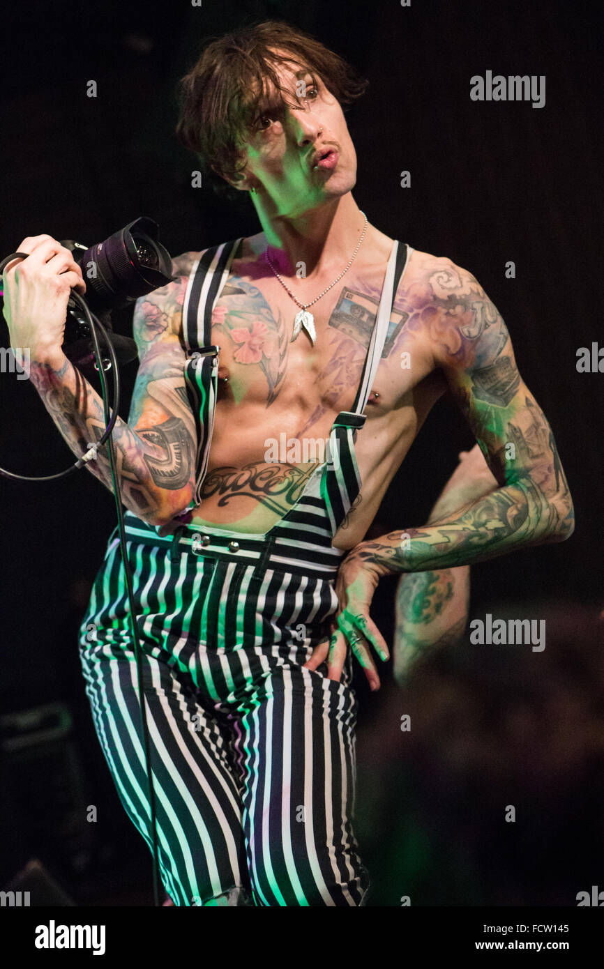 Milan Italy. 24th January 2016. The British rock band The Darkness ...