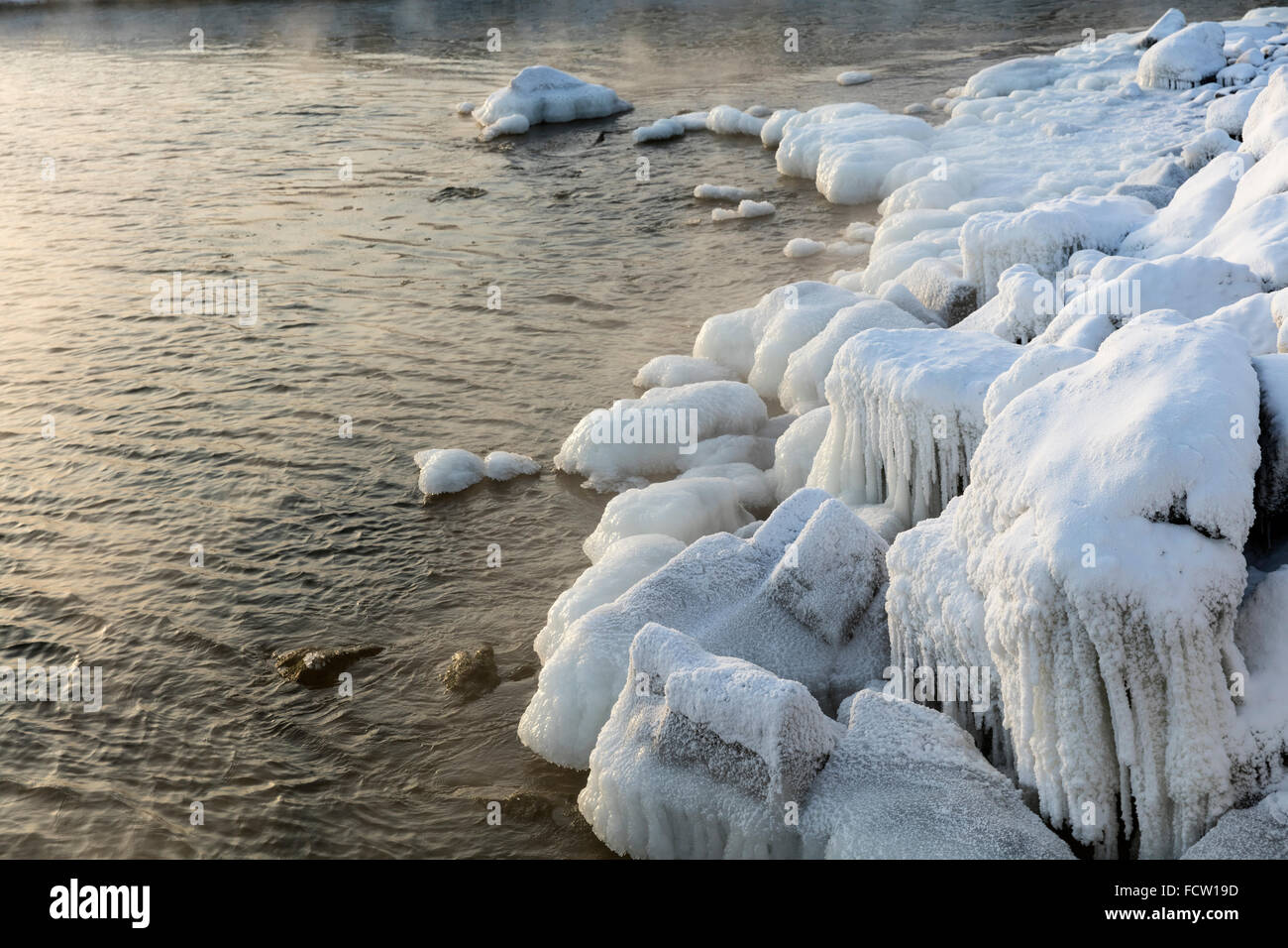 Freezing sea surface Stock Photo - Alamy