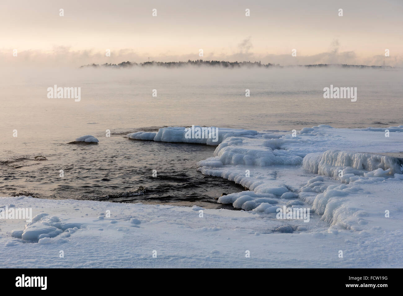 Freezing sea surface Stock Photo - Alamy