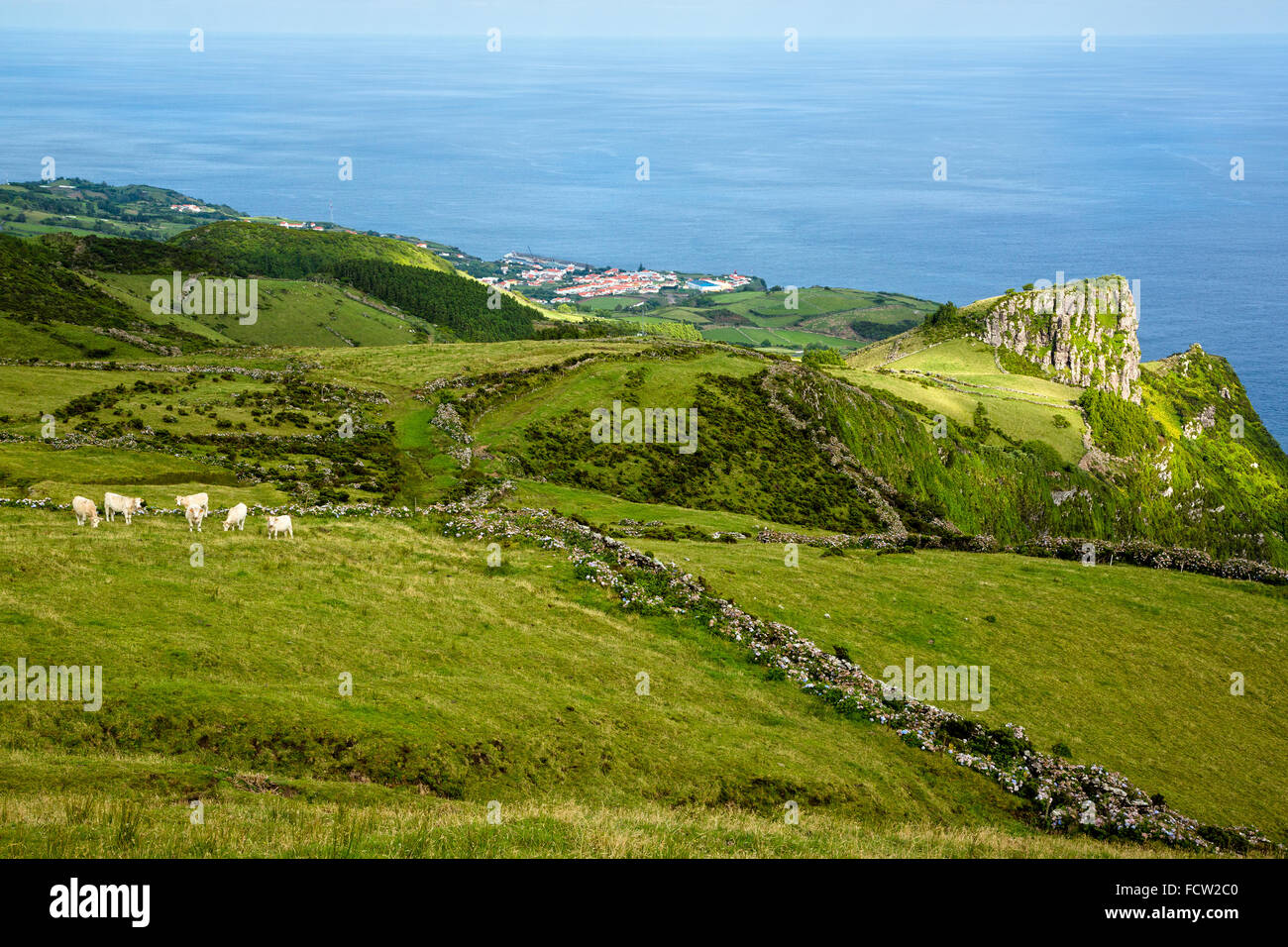 Lajes, Ilha das Flores, Açores Stock Photo - Alamy